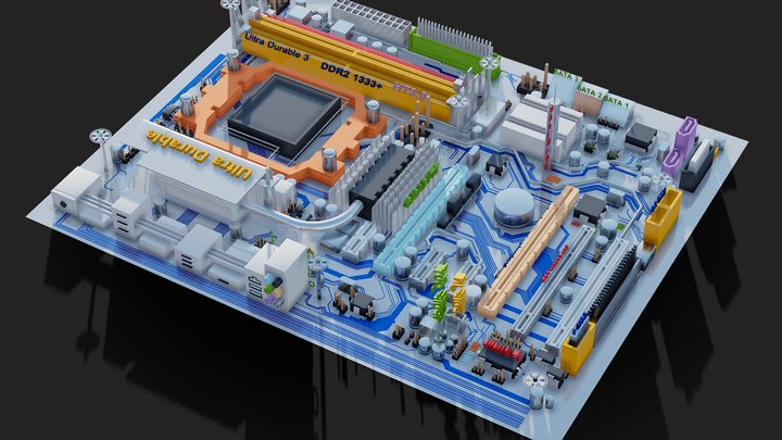 Circuit 3D models - Sketchfab
