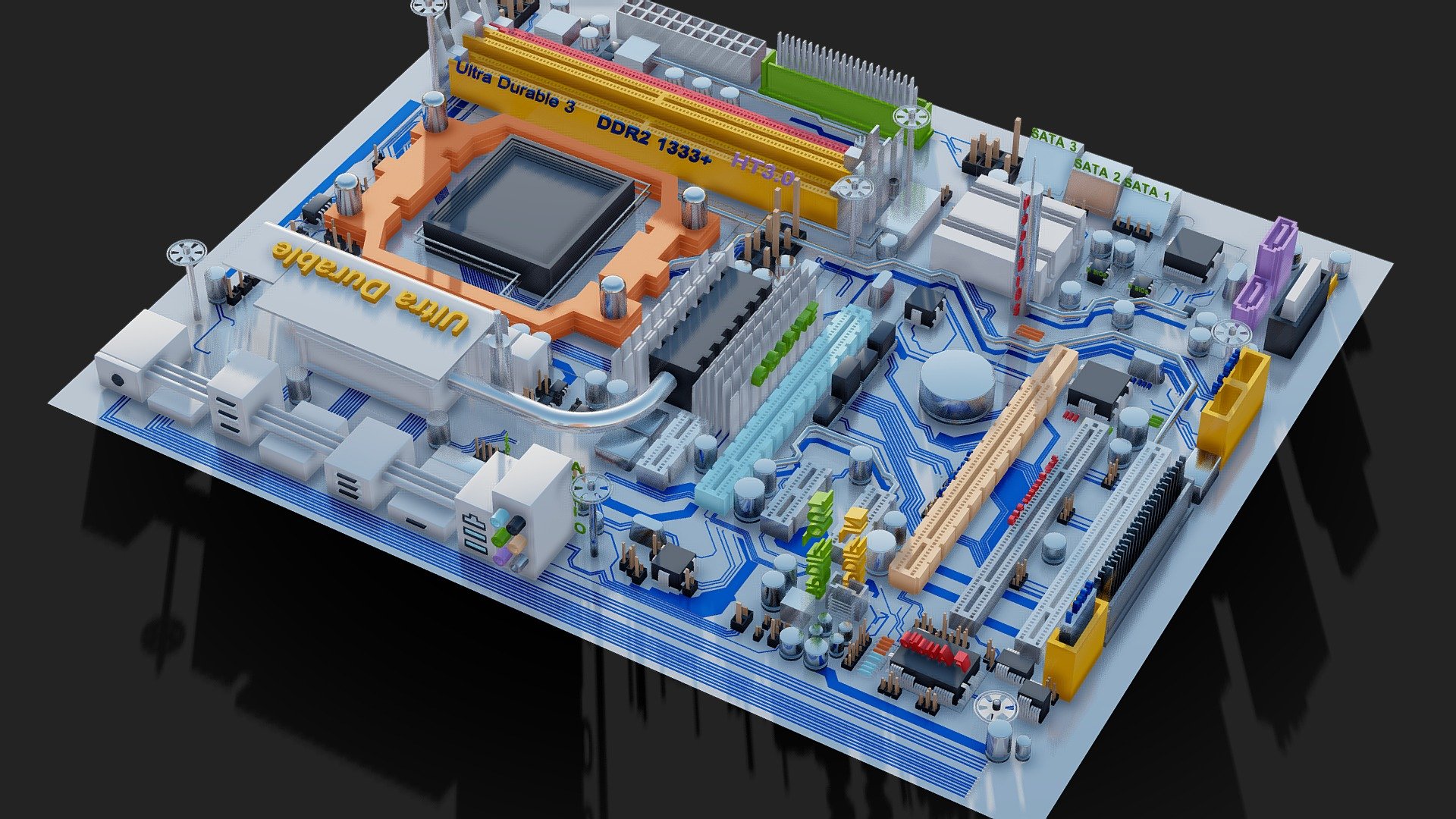 Circuit City 03 - Buy Royalty Free 3D model by Giimann [54ddaa8 ...