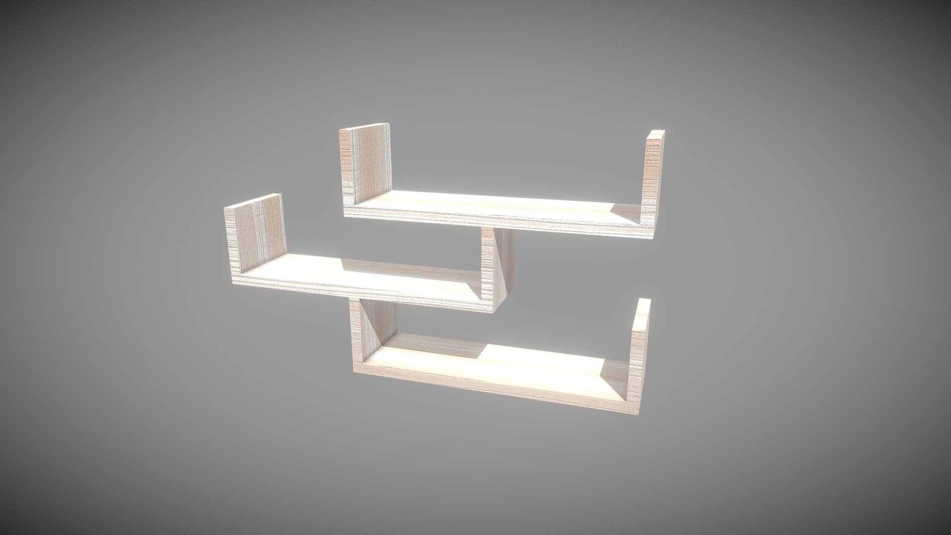 Wall Shelf - Download Free 3D model by Maxime66410 [54de314] - Sketchfab