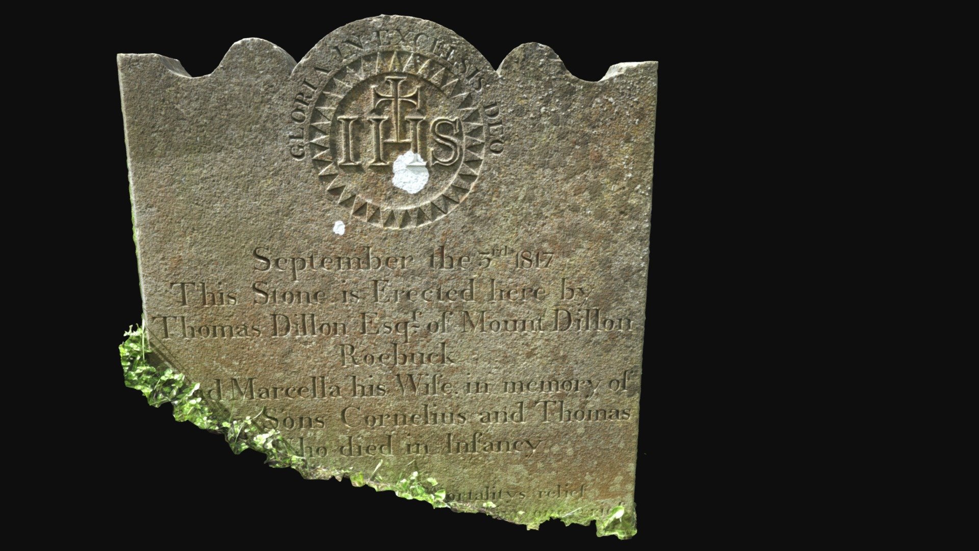 Dillon Family Headstone Dundrum Graveyard - Download Free 3D model by ...