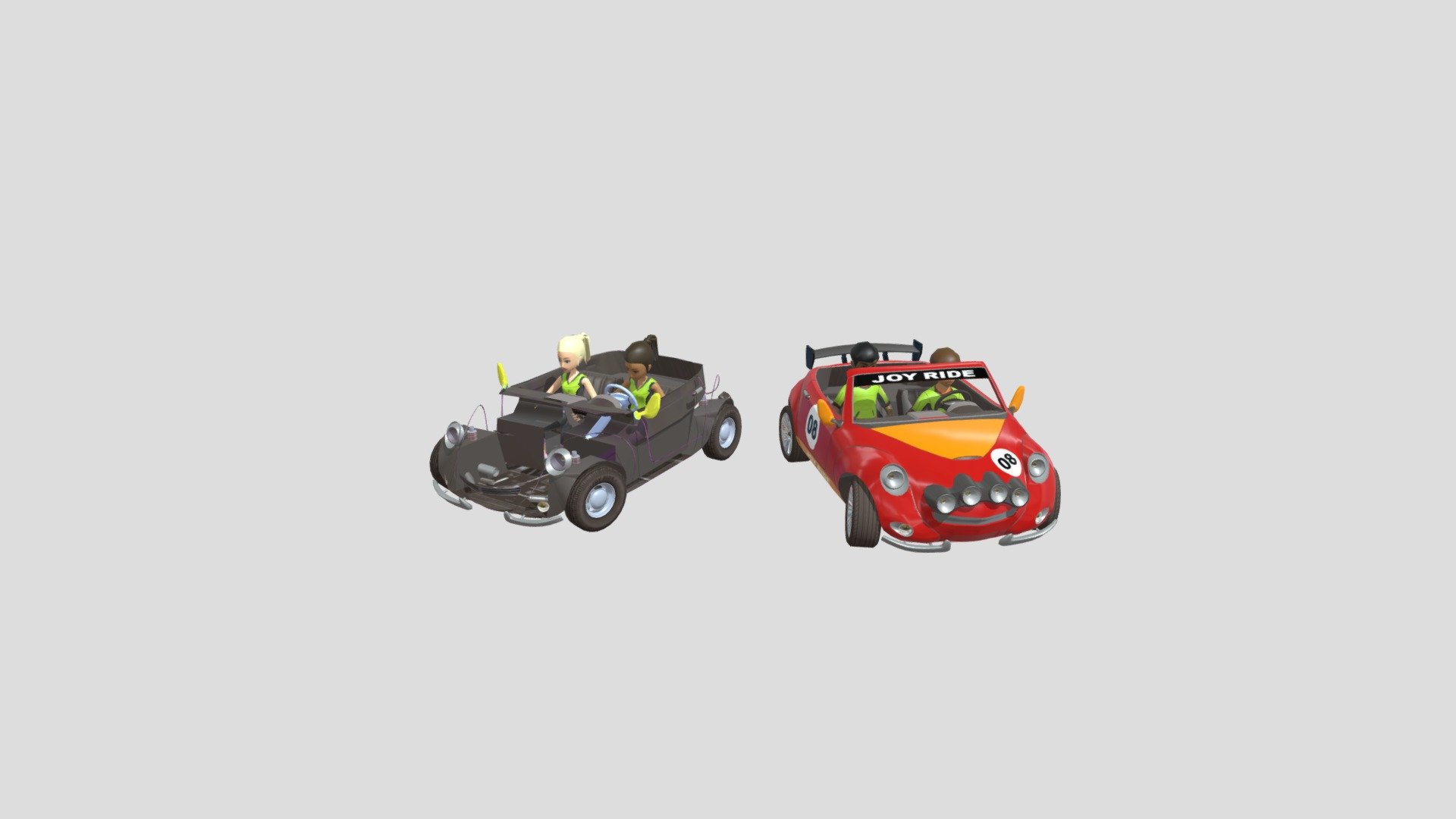 Race Boy & Girl - 3D model by mpa3 (@luckytoons08) [54df5c9] - Sketchfab