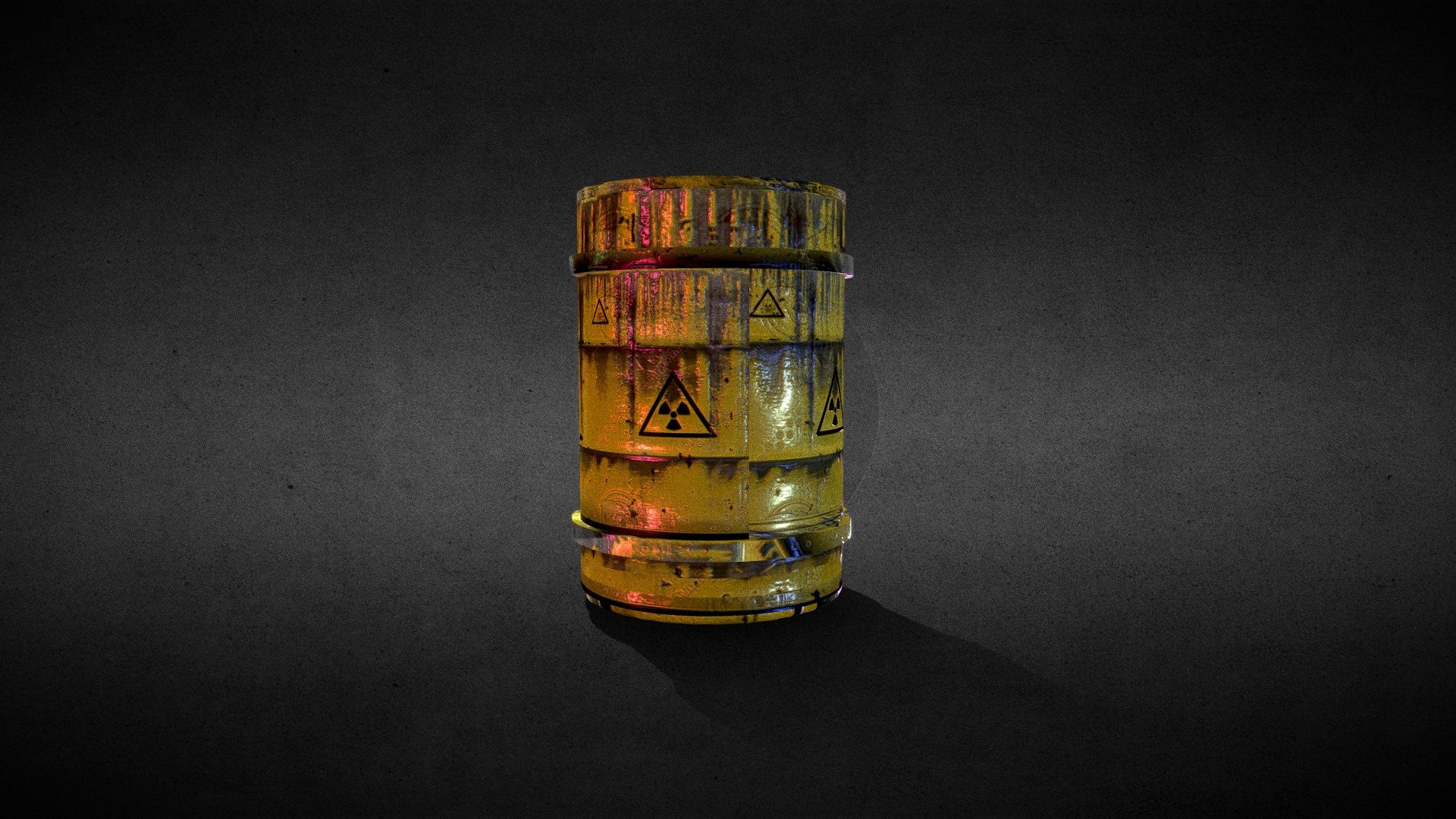 Radioactive Barrel - Download Free 3D model by 9pec [54e22e7] - Sketchfab