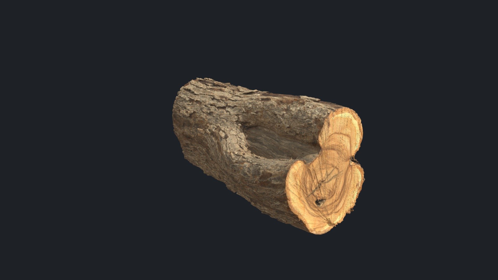 Wooded Log 1 - Download Free 3D model by sharetextures [54e3019 ...