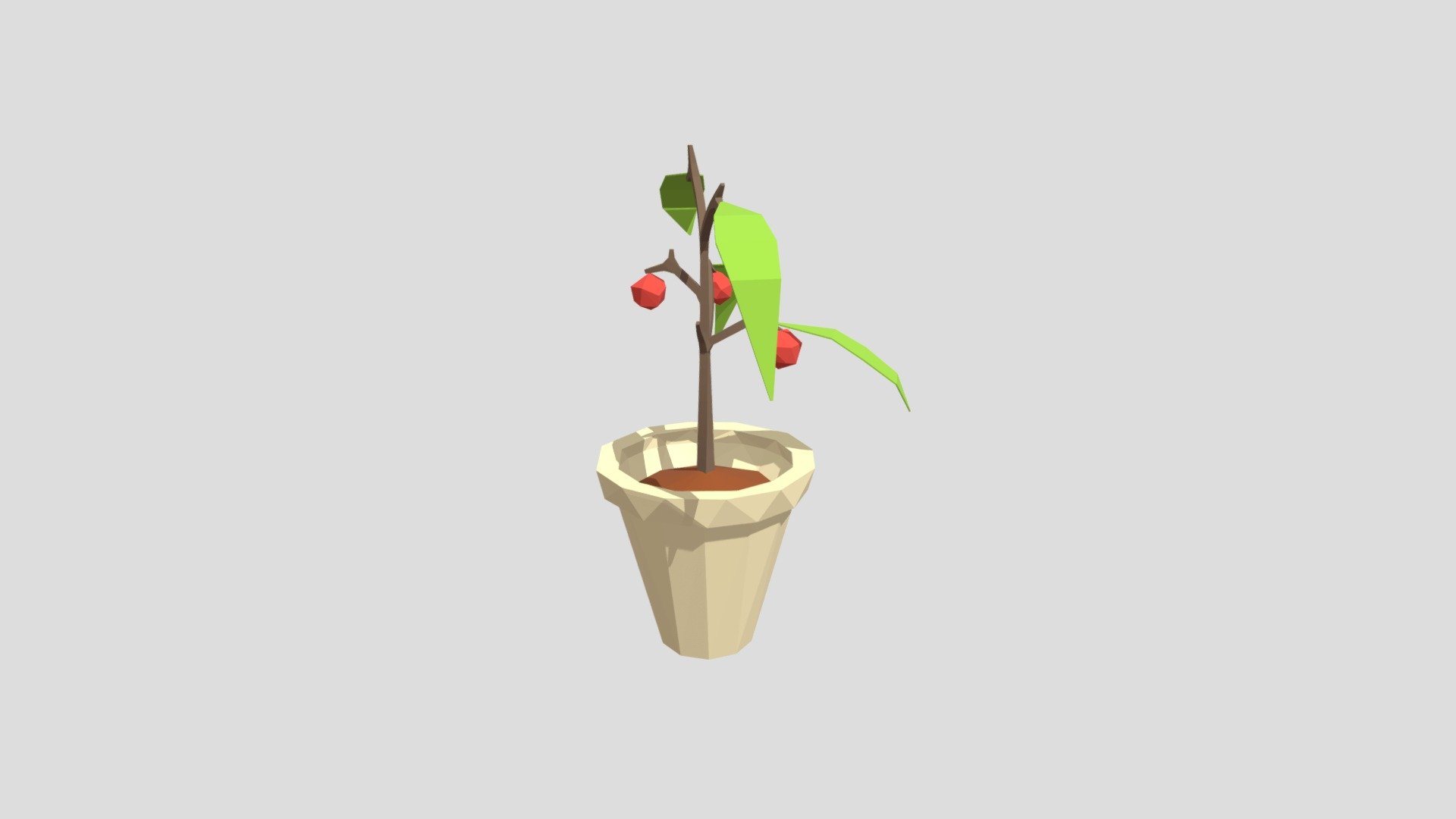 Plant lowpoly - Download Free 3D model by lakawaka [54e3451] - Sketchfab
