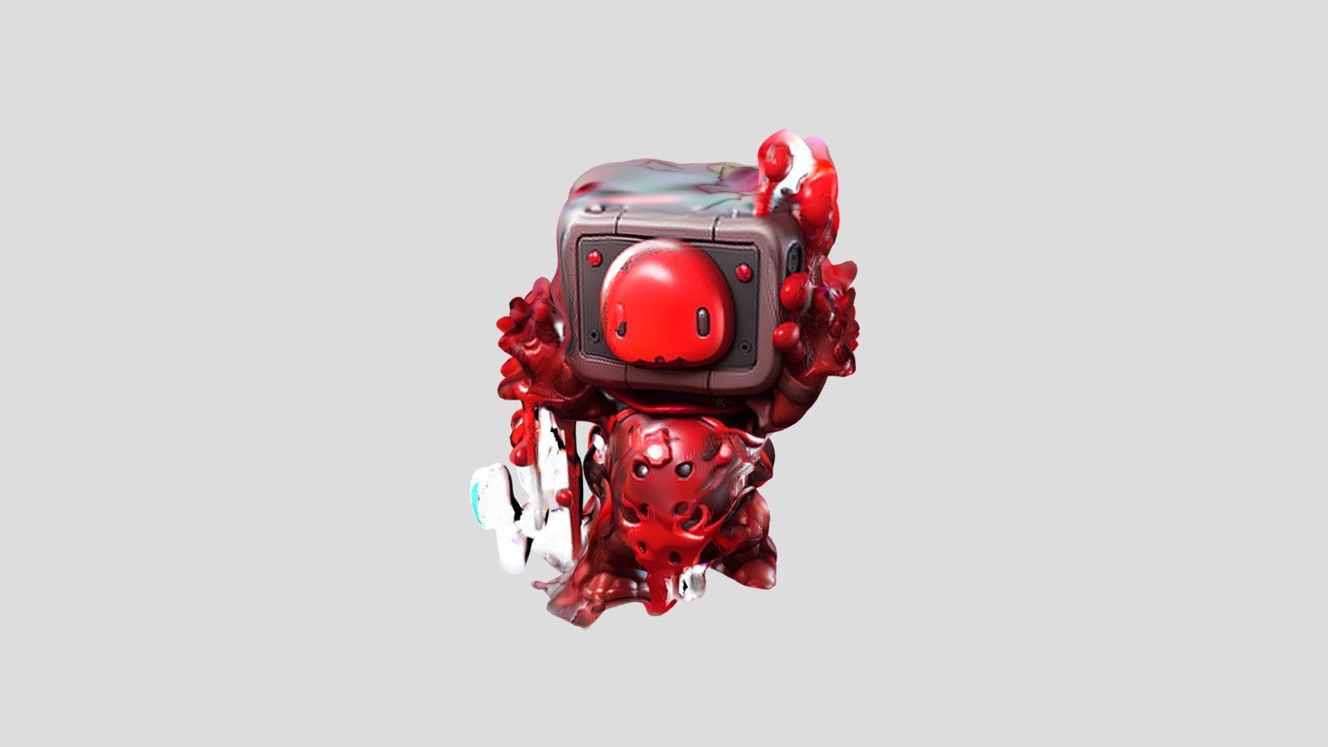 Blood-Soaked Video Game Character A blood-cov - Download Free 3D model ...