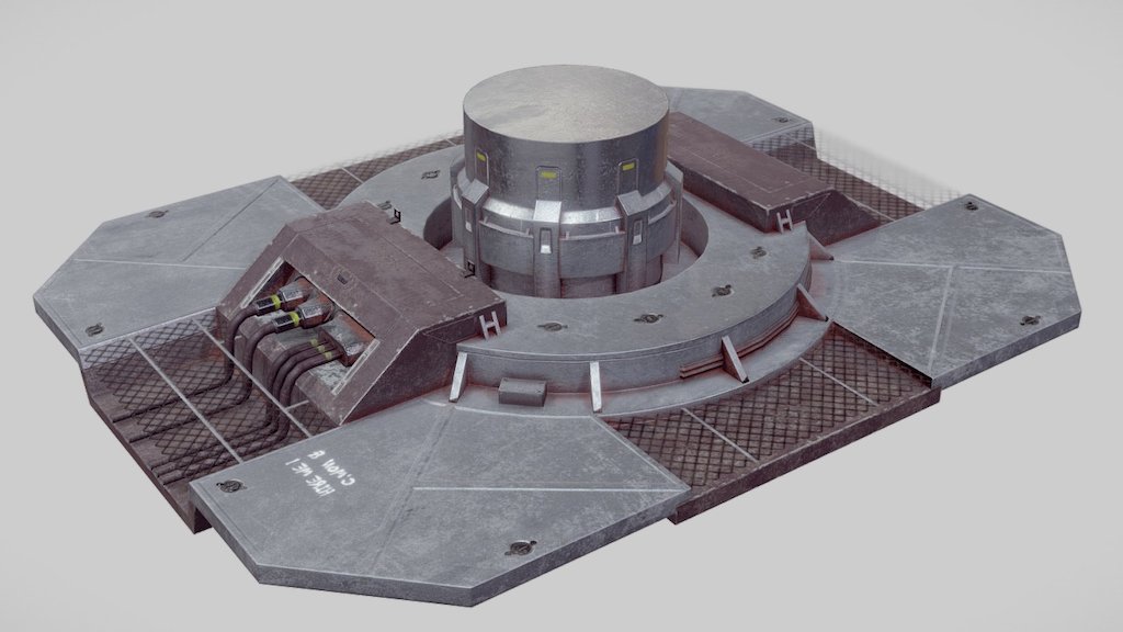 TURRET BASE - 3D model by Danil Kuptsov (@DKuptsov) [54e510c] - Sketchfab