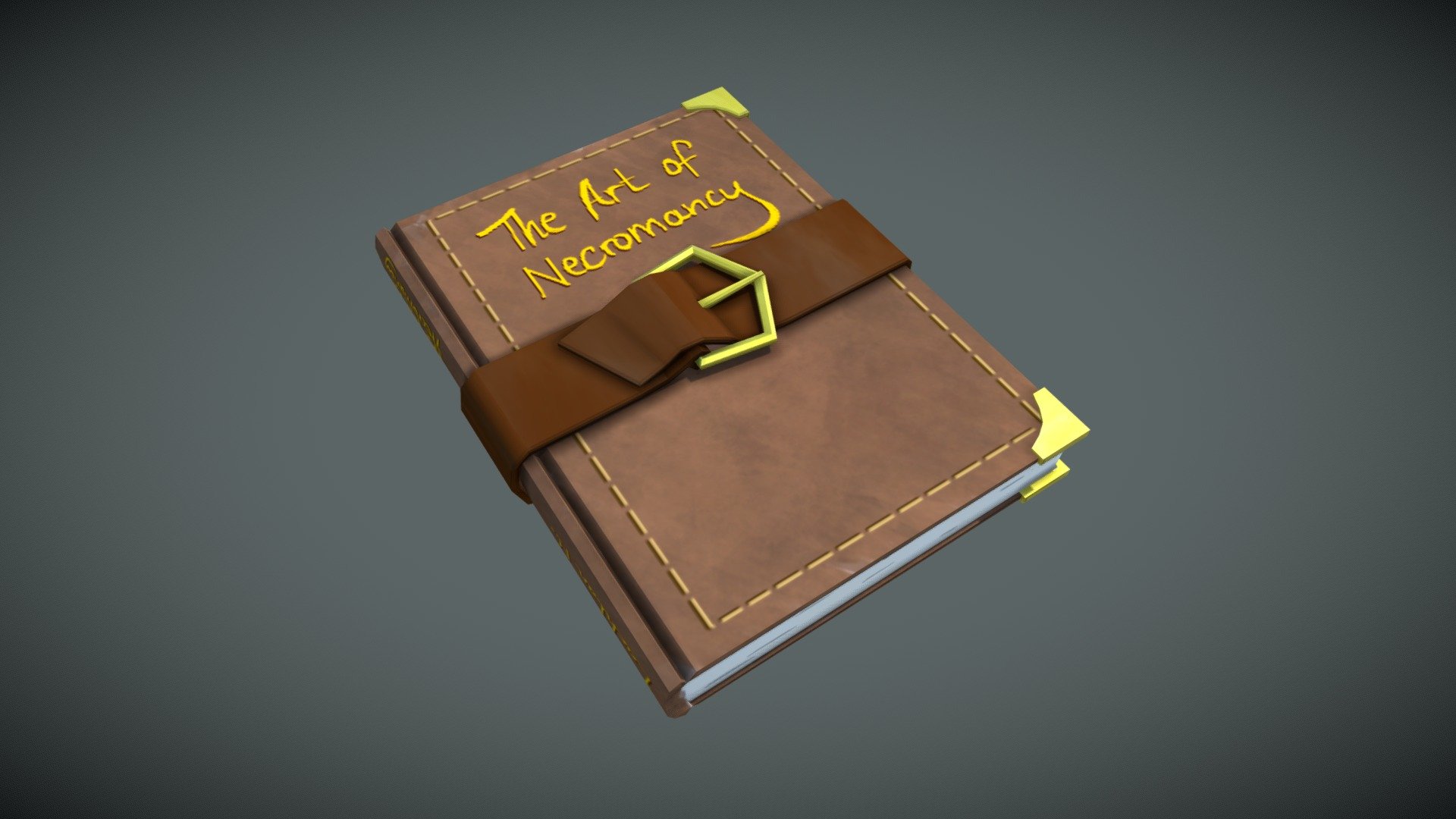 Low Poly Spellbook (Textured) - 3D model by JayDesigns3D (@JayDesigns ...