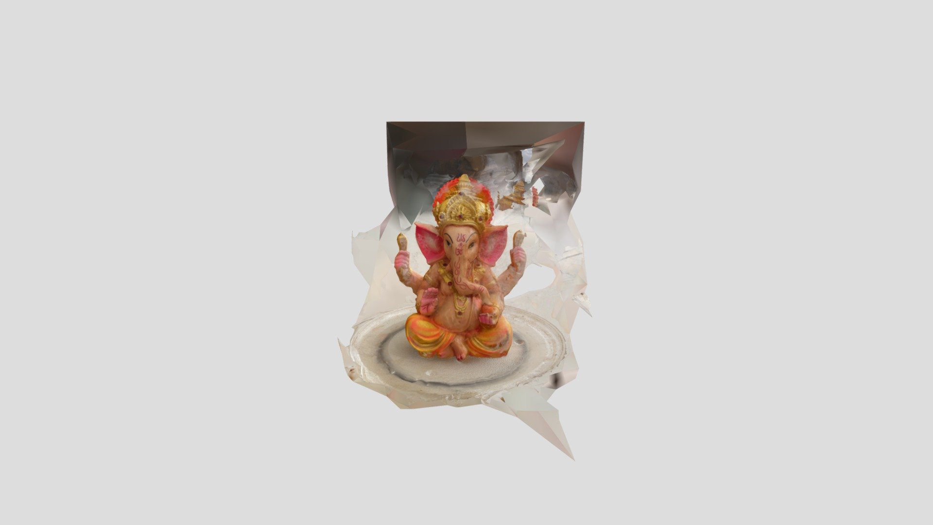 Ganpati - Download Free 3D model by kiranarya77 [54ec107] - Sketchfab