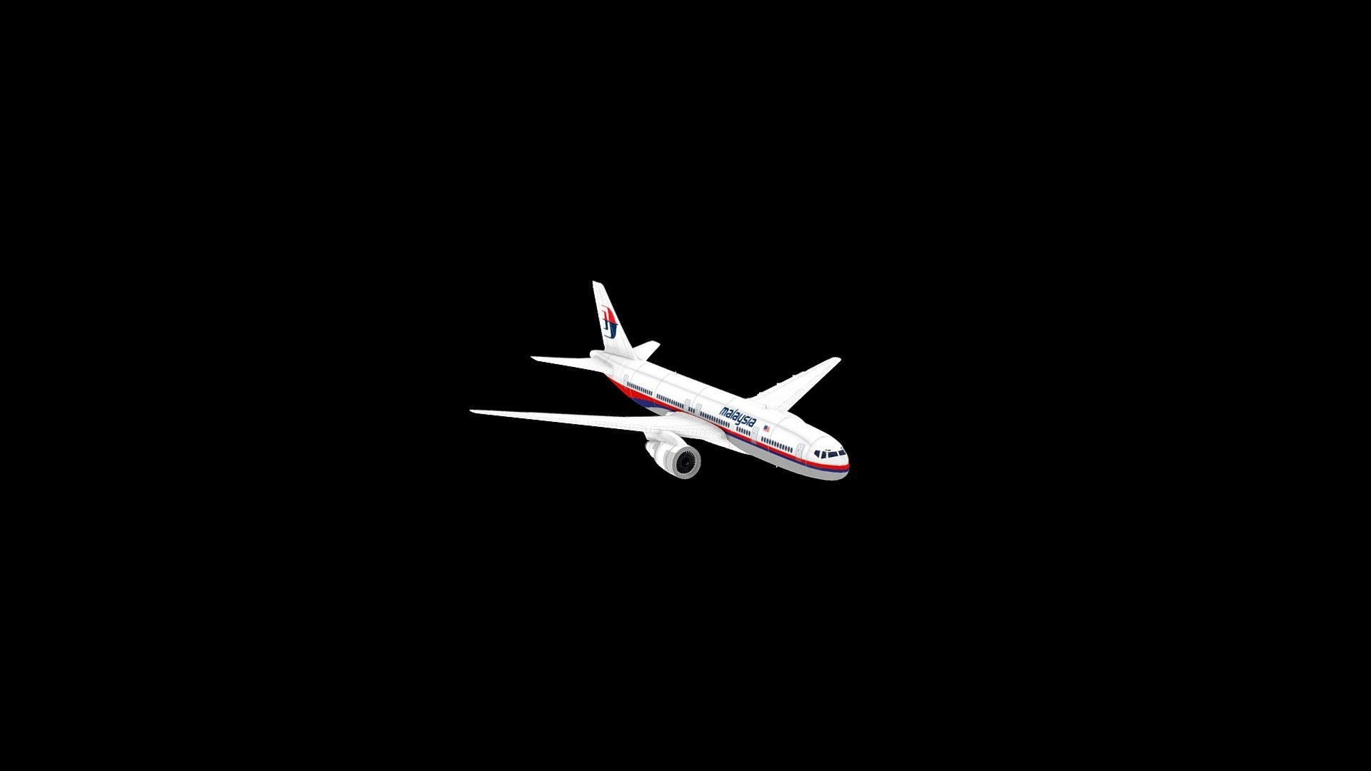 10 ans après le vol MH 370 malaysia airline - 3D model by NUMERIQ ...
