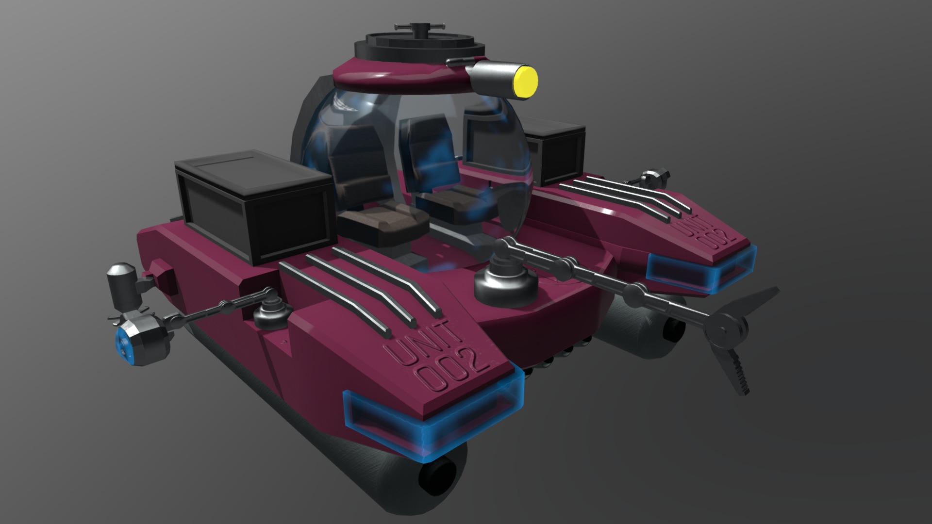 Exploratory Submarine Texture First Pass - 3D model by TimTheJames ...