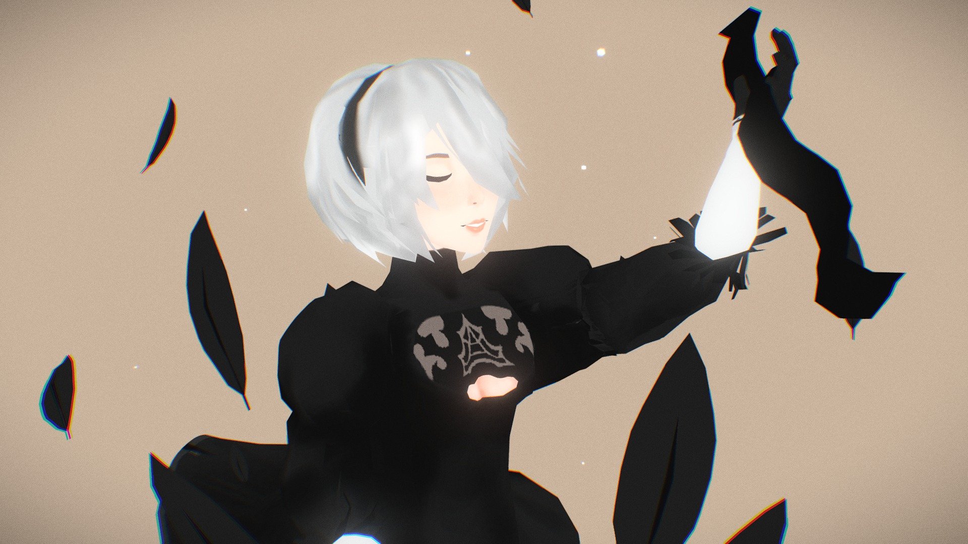 Fight 2B Free - 3D model by MoshiMoshi (@Ballora_) [54f068c] - Sketchfab