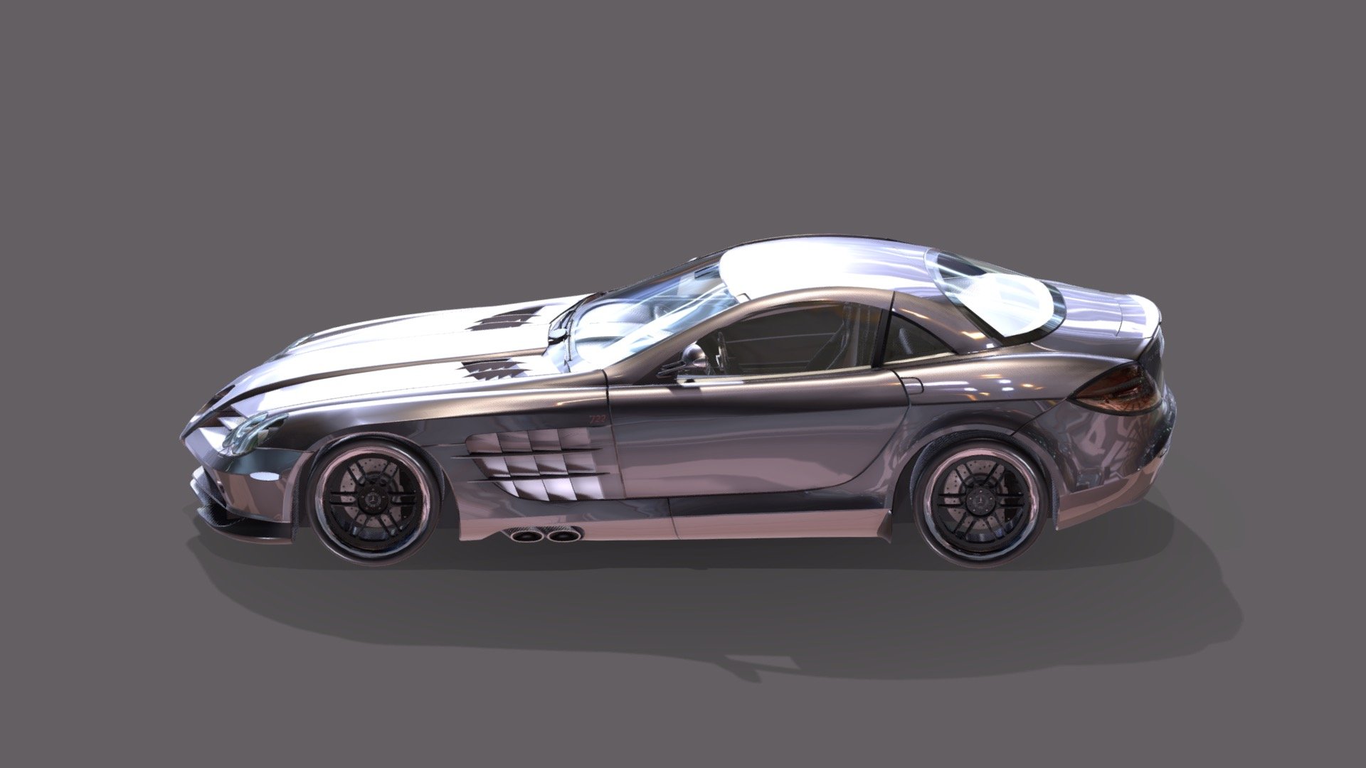 Mercedes-Benz SLR McLaren 722 Edition - Download Free 3D model by Mona ...