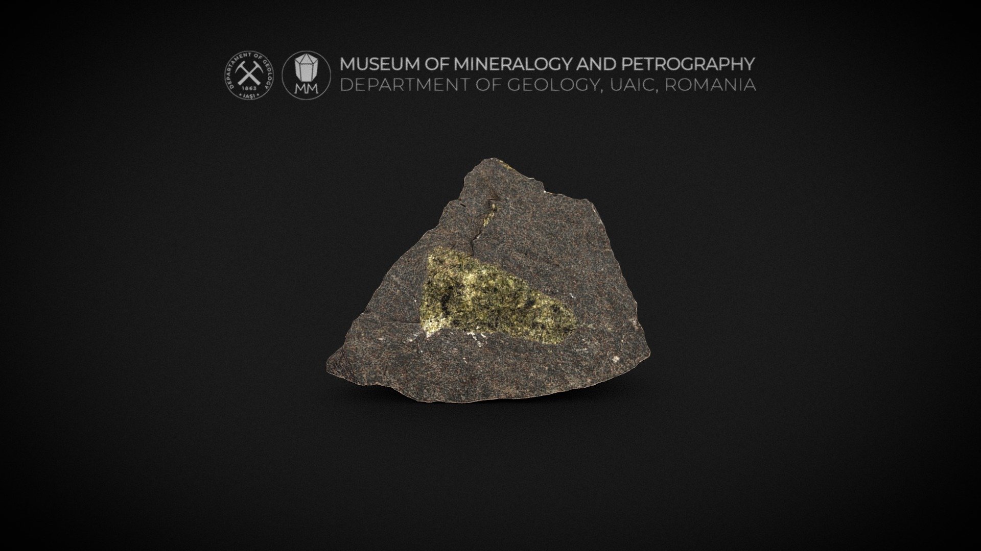 Peridotite xenolith in basalt, Romania (igneous) - 3D model by Museum ...