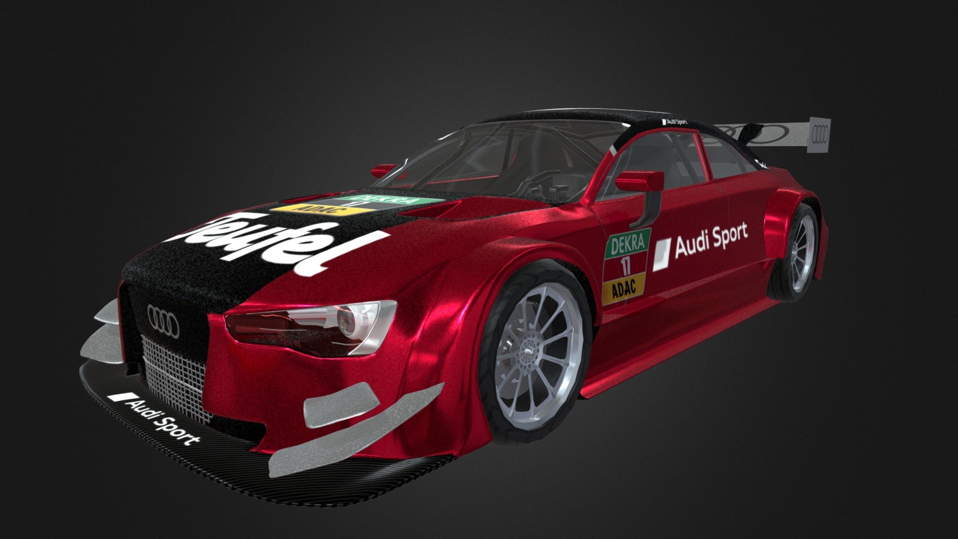 Audi RS5 DTM (2016) - 3D model by Zak (@zxkir) [54f49e5] - Sketchfab