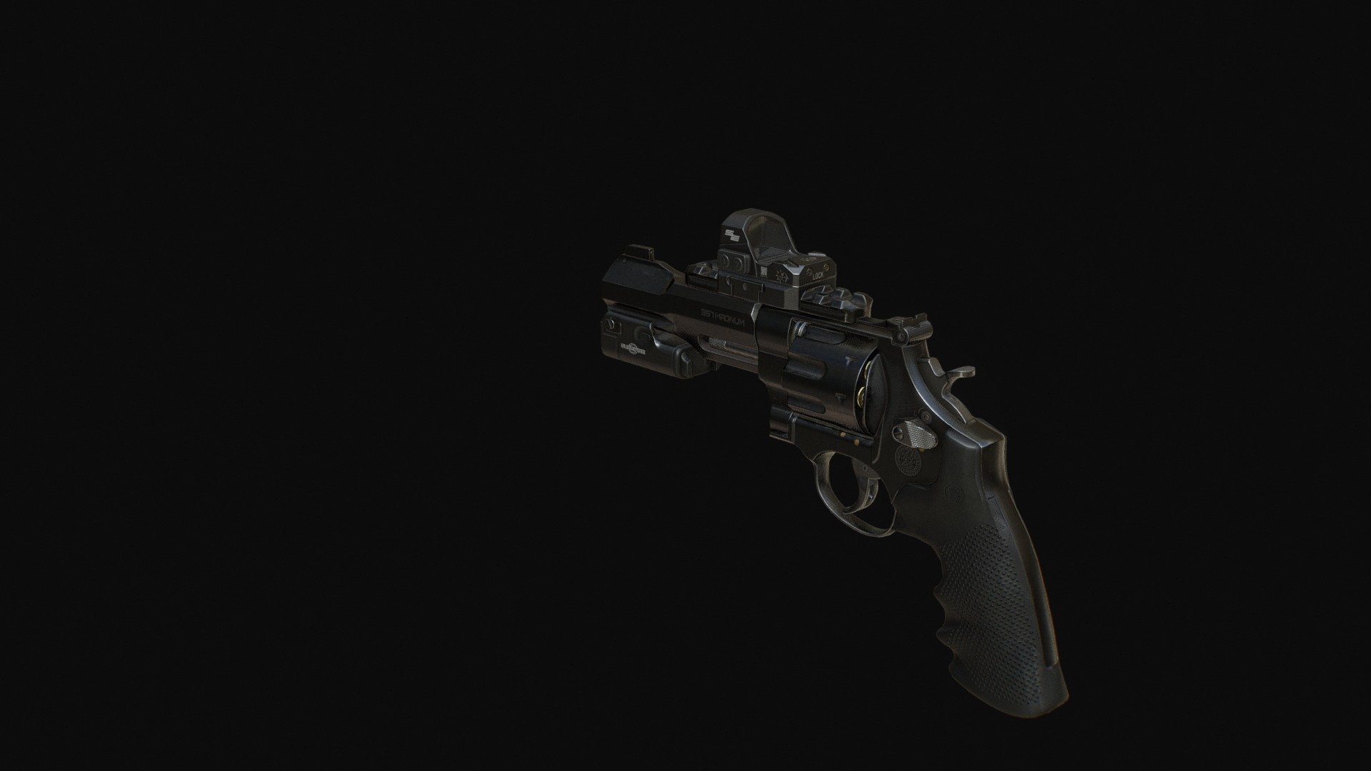 Revolver Game Ready Asset - 3D model by kizashi (@kizashidesign ...