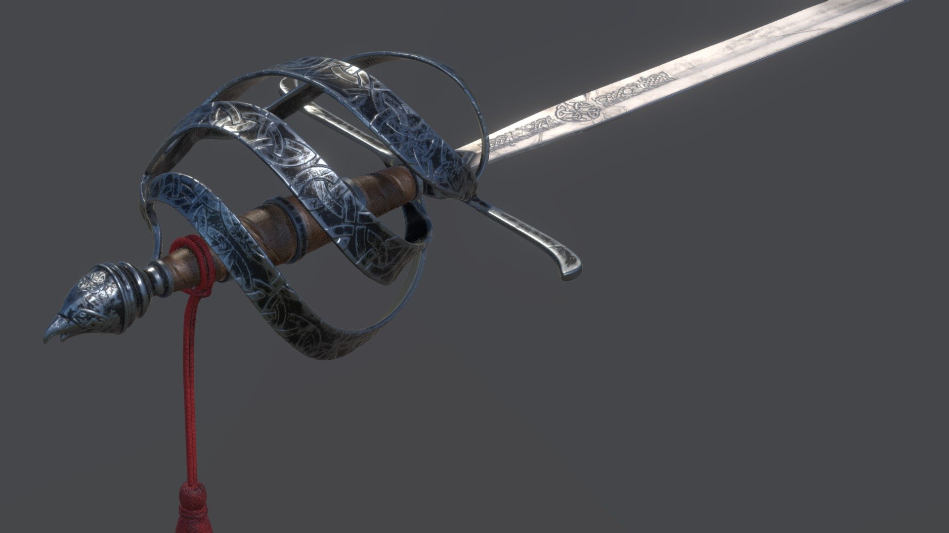 Celtic Rapier - 3D model by Eleanor Biggin (@EBiggin) [54f550c] - Sketchfab