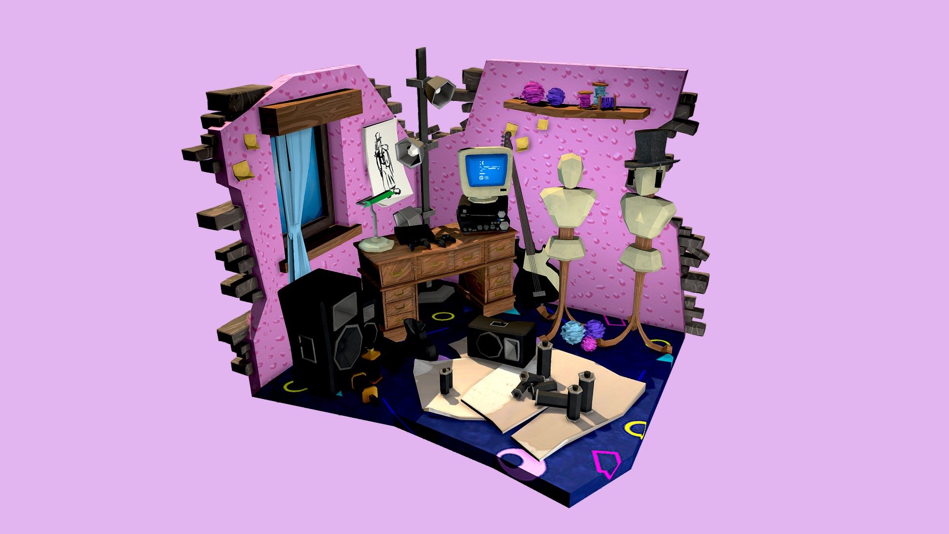 DAE Crib "the arcade punk" - 3D model by Dominique_Bloemen [54f6a42 ...