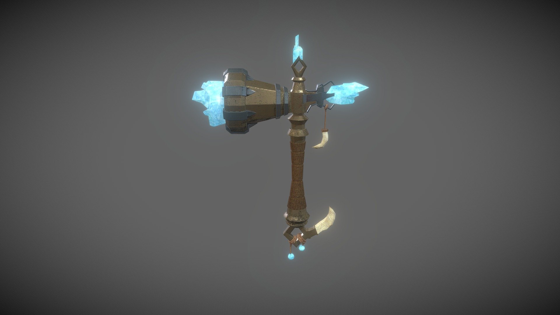 Axe Weapon (Crystal) - 3D model by Ryan Koh (@RyanKoh) [54f711d ...