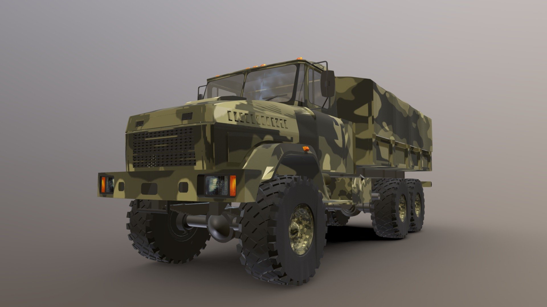 KrAZ-6322 - Download Free 3D model by 42manako [54fd1ef] - Sketchfab