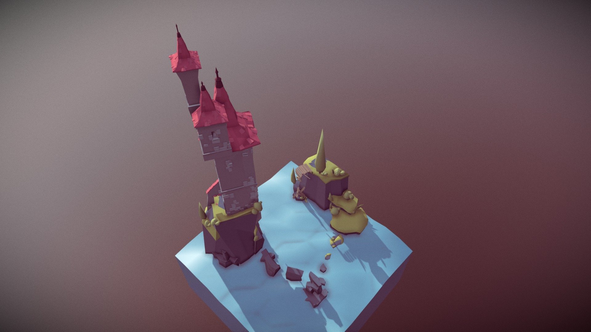 Diorama / Level Design - 3D model by adrien-jeannerod [54ff2c8] - Sketchfab