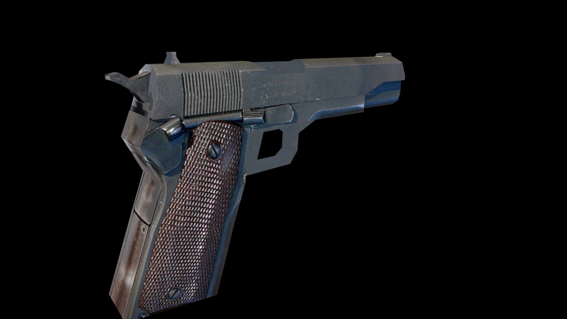 PS1 Graphics Pistol m1911 - 3D model by HughM (@HughMurr) [5500123 ...