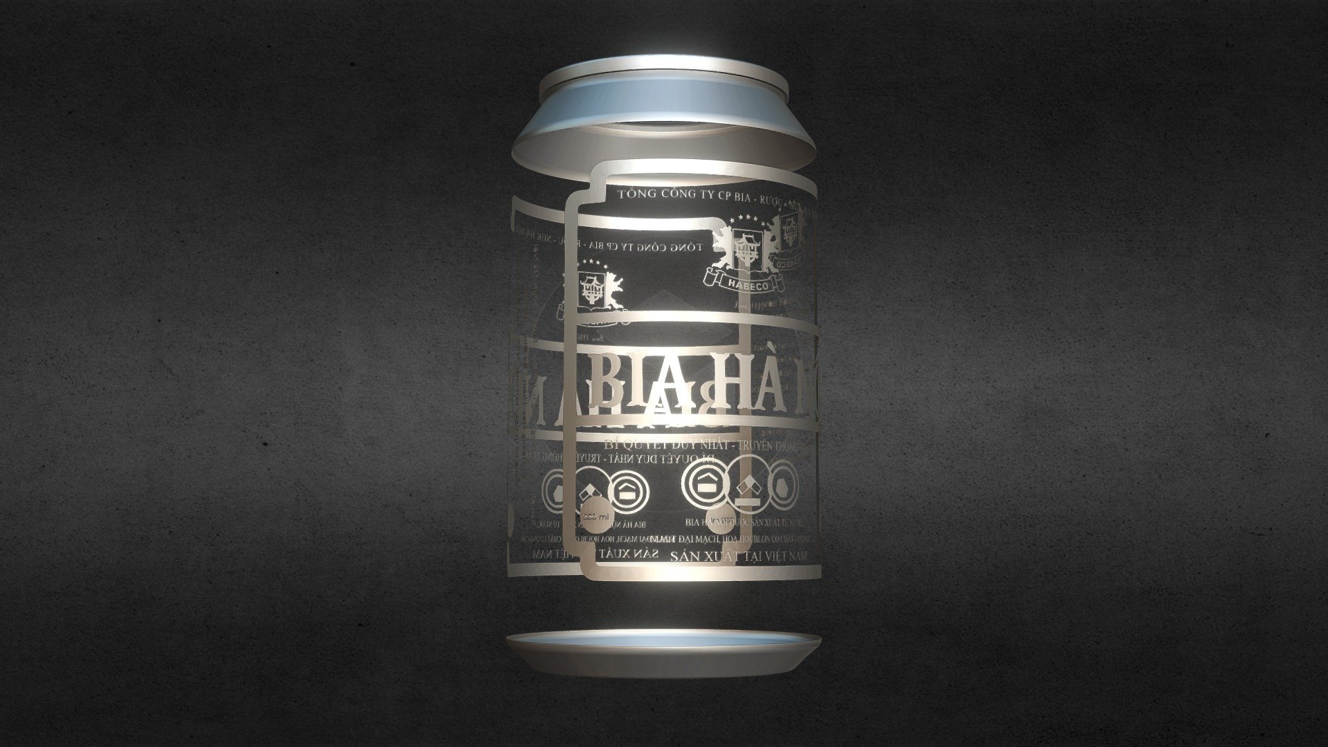 Bản thiết kế 3D Lon Bia HÀ NỘI - 3D Beer can - Buy Royalty Free 3D ...