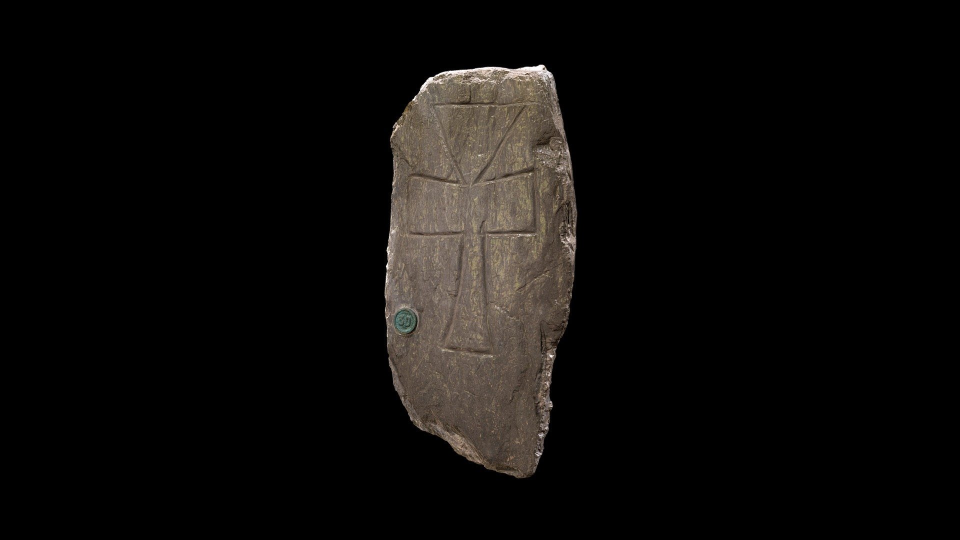 Peel Castle Cross Slab (Manx Cross 30) - 3D model by ...
