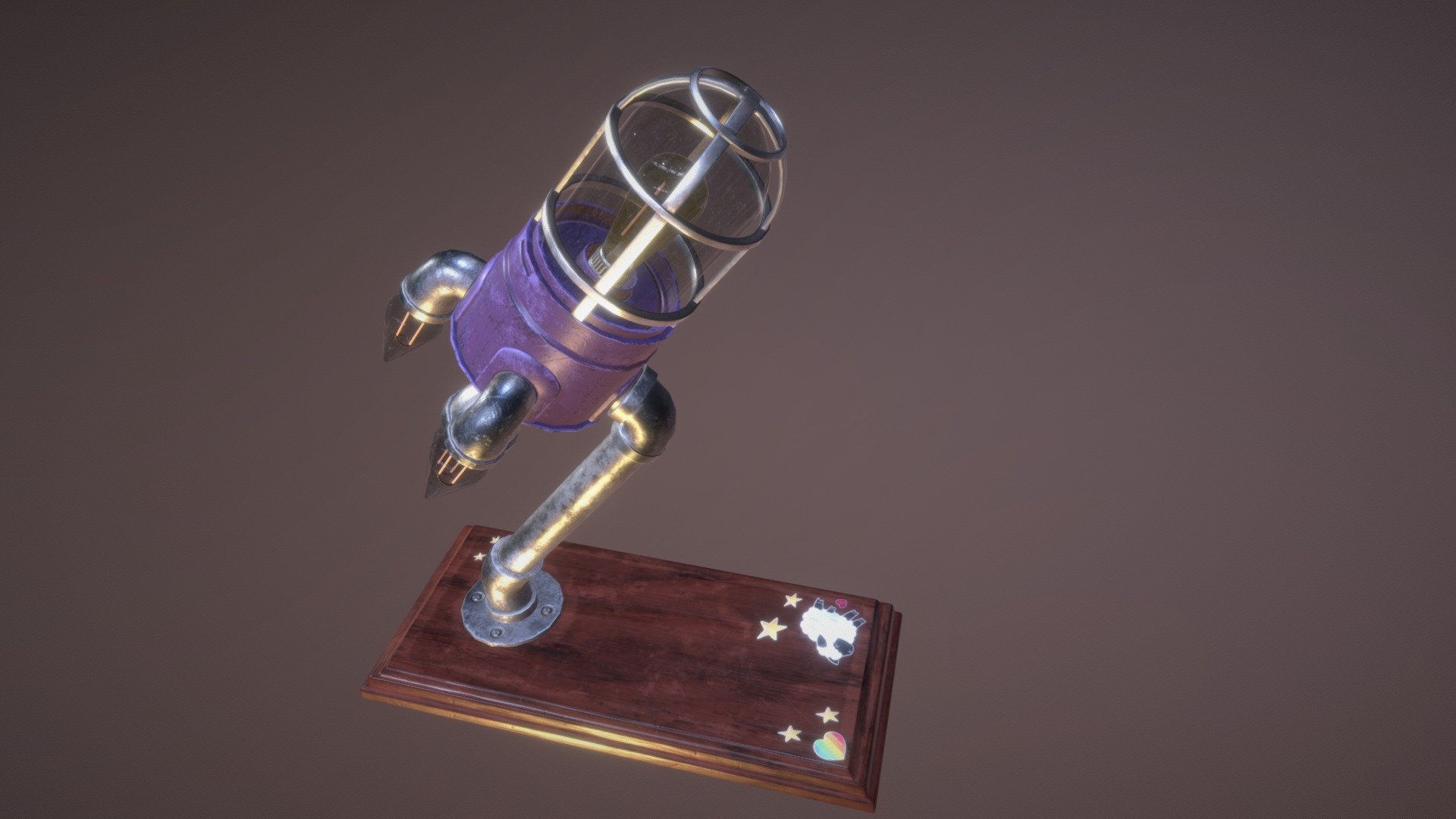 Rocket Lamp - 3D model by Little_latte [550befb] - Sketchfab