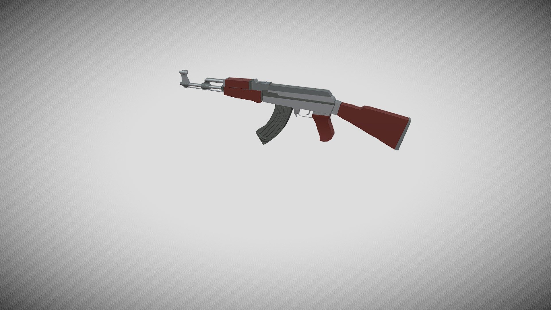 AK-47 Gun Low-Poly Design - 3D model by Emaad Hassan (@AmvNinja ...