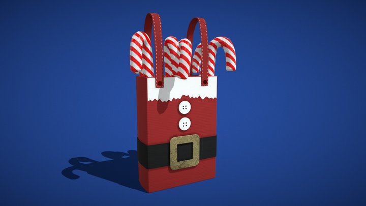 Gift-bag 3D models - Sketchfab
