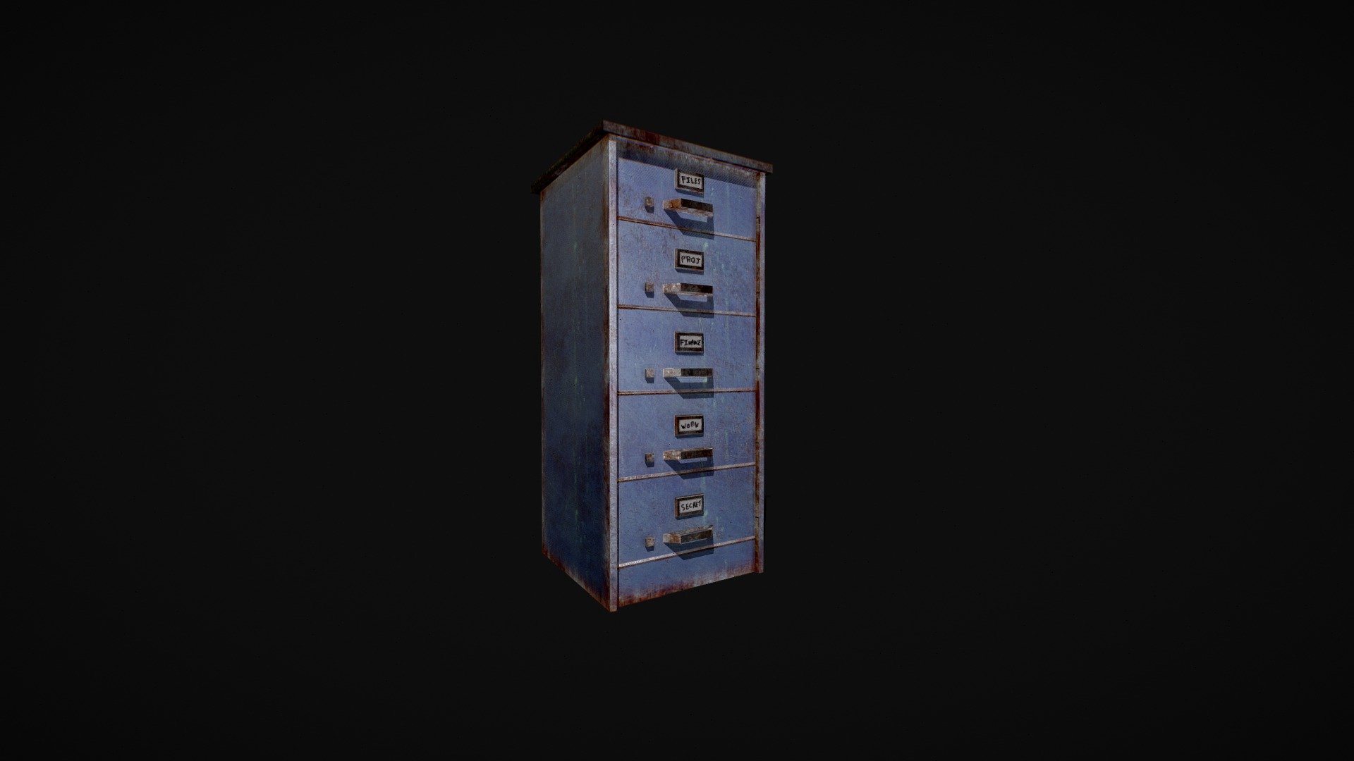 Metal Drawer - File Cabinet - 3D model by Neur0sis [551125e] - Sketchfab