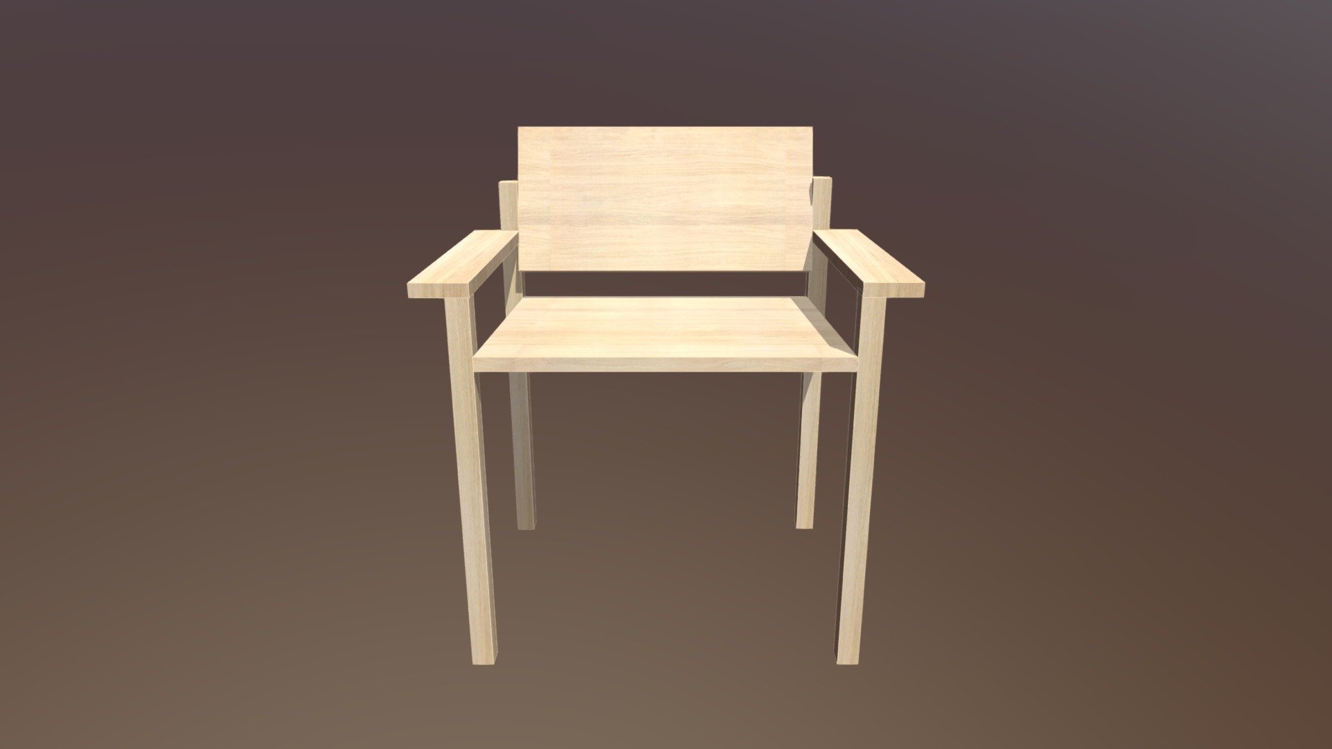 post chair wood - 3D model by Jdbobyn [5513bd0] - Sketchfab