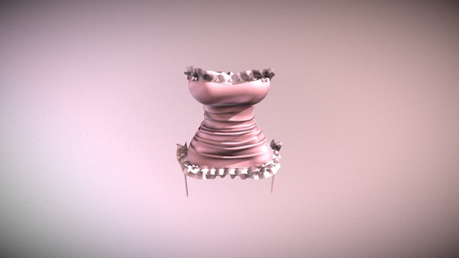 Ruffle Dress - 3D model by EUTHA_3D (@eutha) [551499c] - Sketchfab