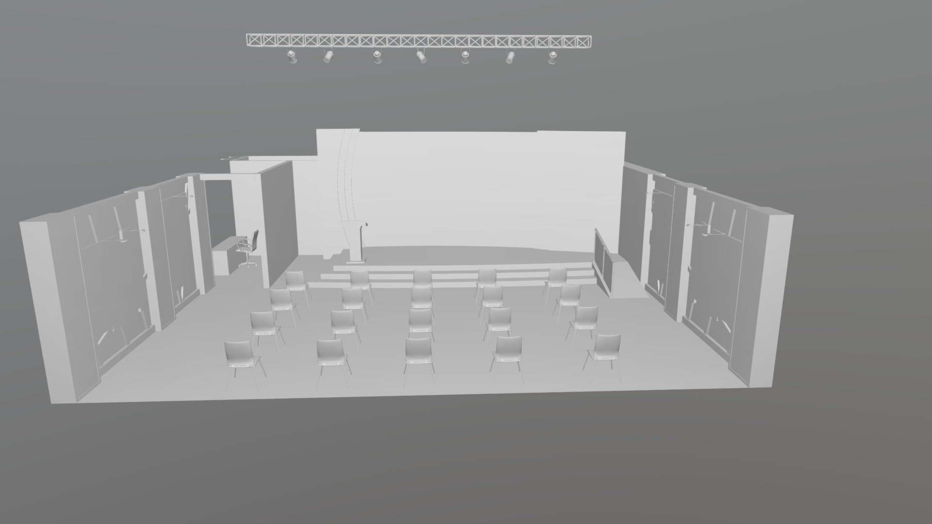 Main Stage - 3D model by exhibitionstands [551540e] - Sketchfab