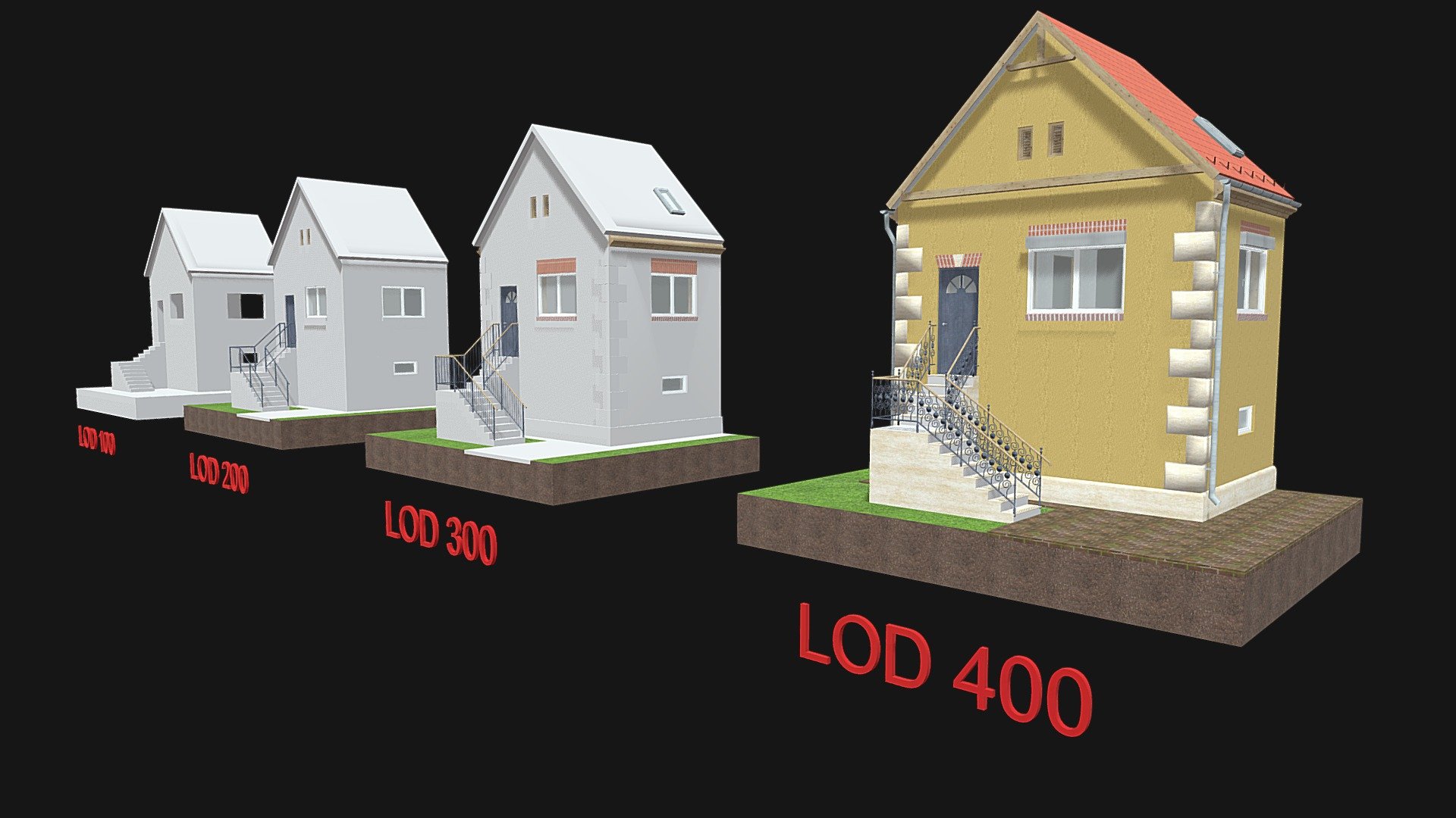 Level of Detail - Architecture - 3D model by kingdome [5515b47] - Sketchfab