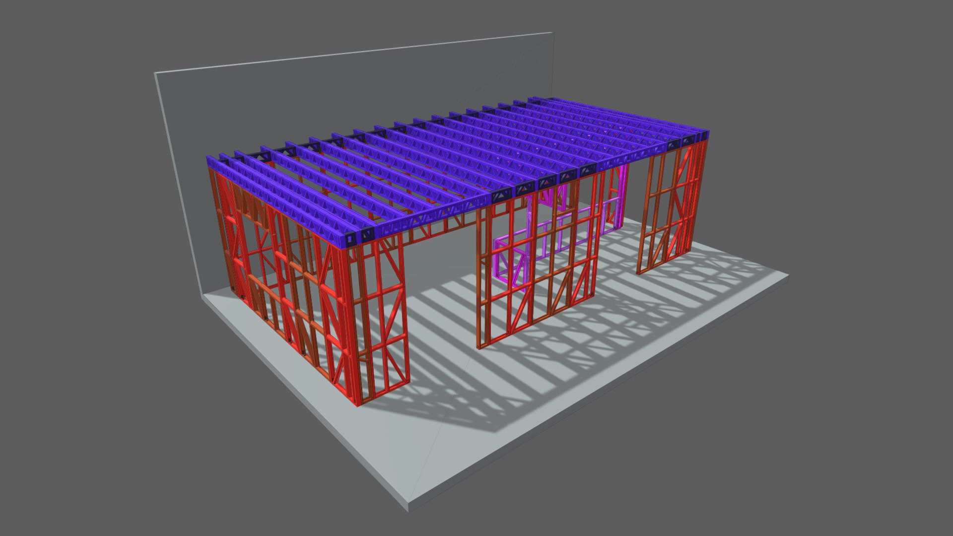 TV Production control room - Light Steel Frame - 3D model by EM & PO ...