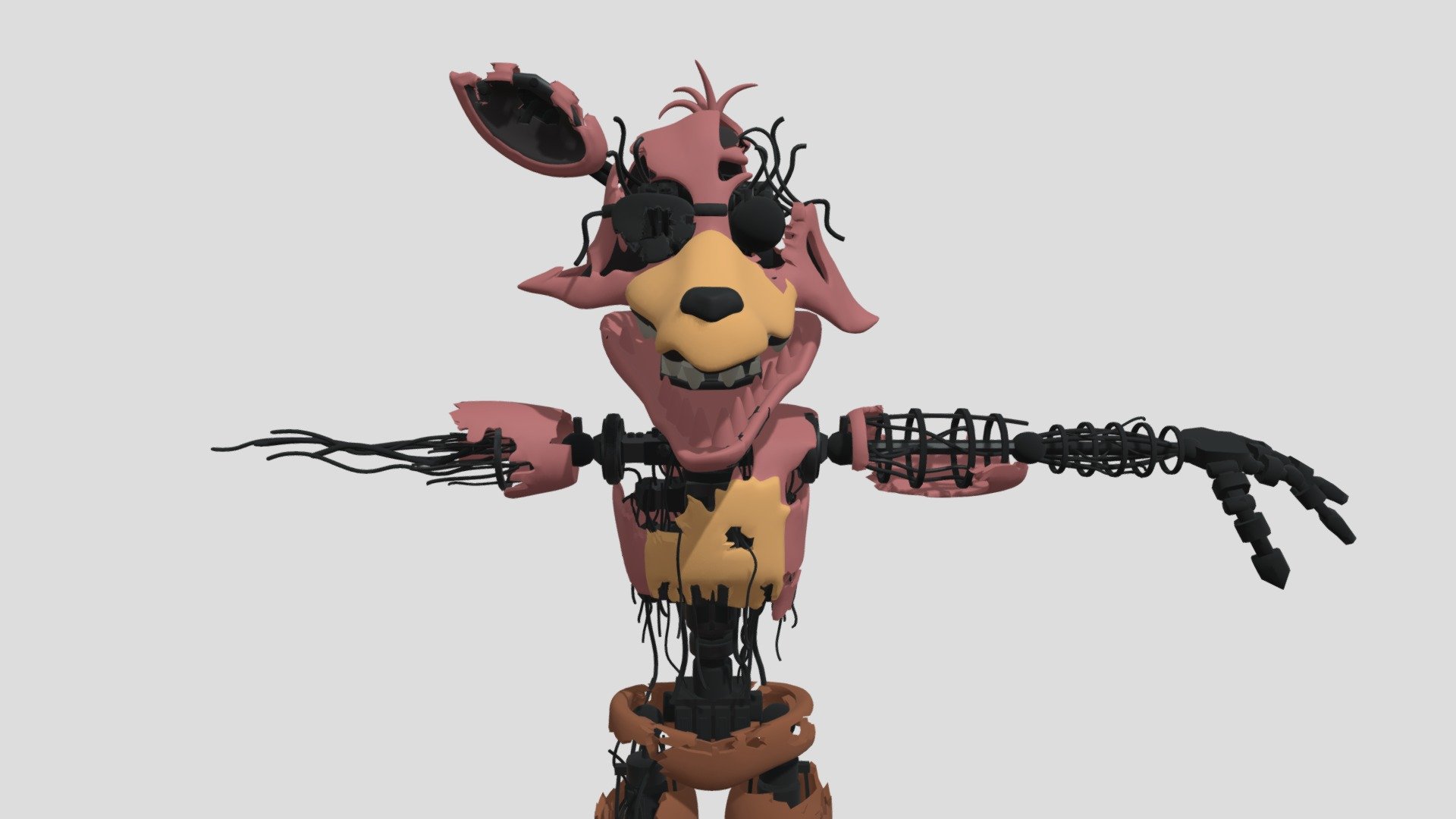 Reimagined Phantom Foxy Bunzai - Download Free 3D model by Broken down ...