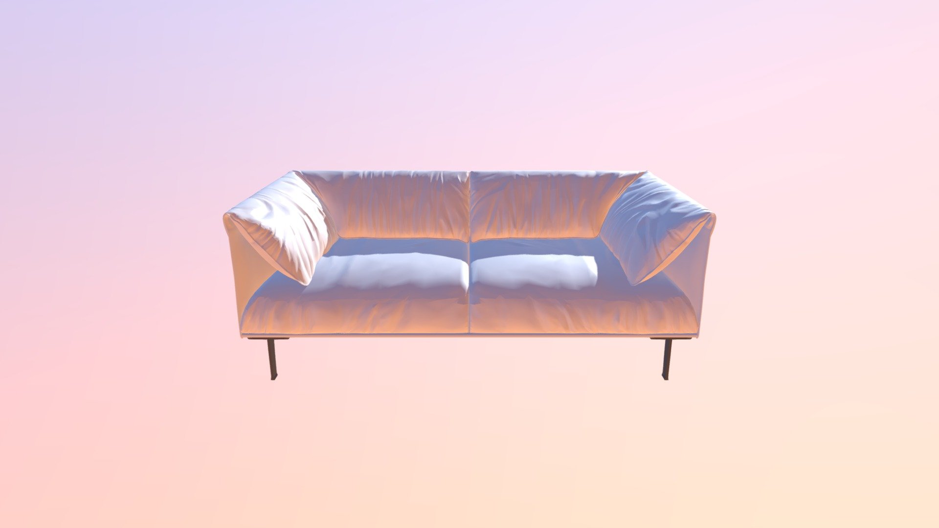2 seater sofa 3d model - 3D model by all3dfree (@Jacoblee84) [551b13f ...