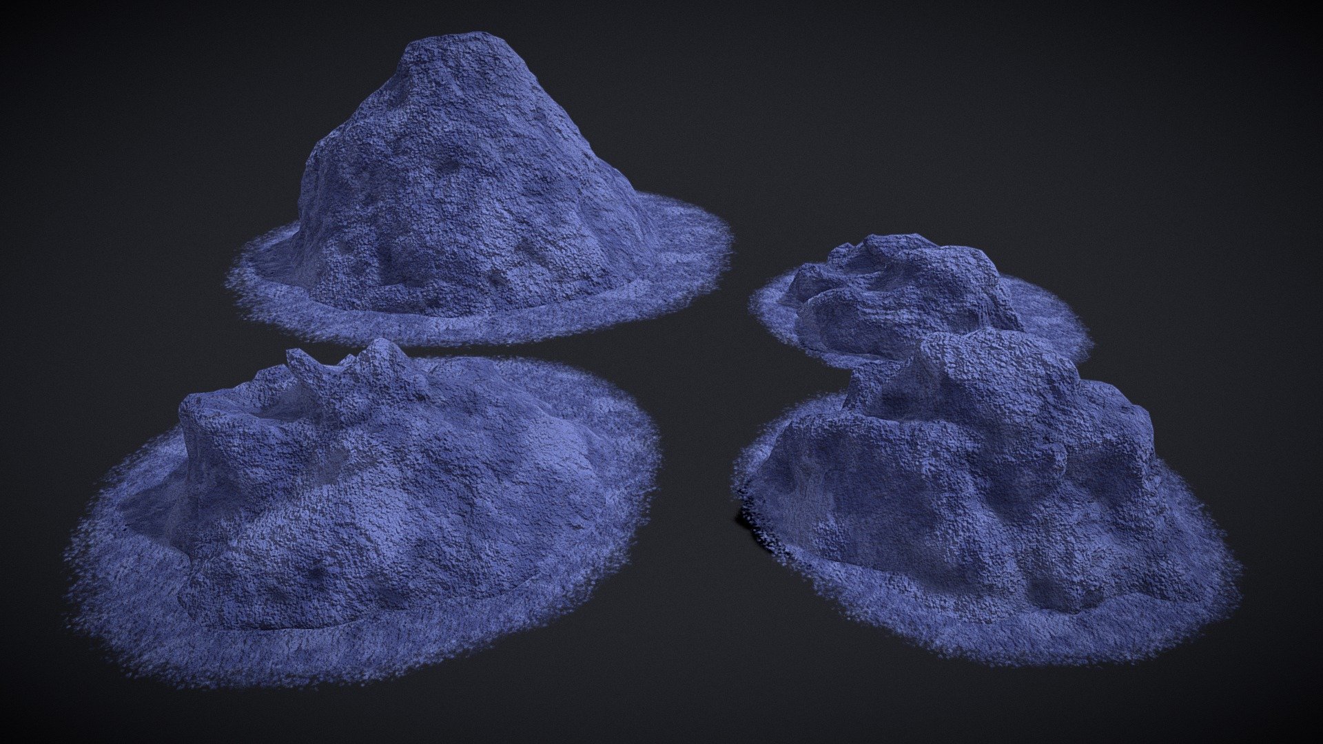 Blue Powder Piles - Buy Royalty Free 3D model by GetDeadEntertainment ...