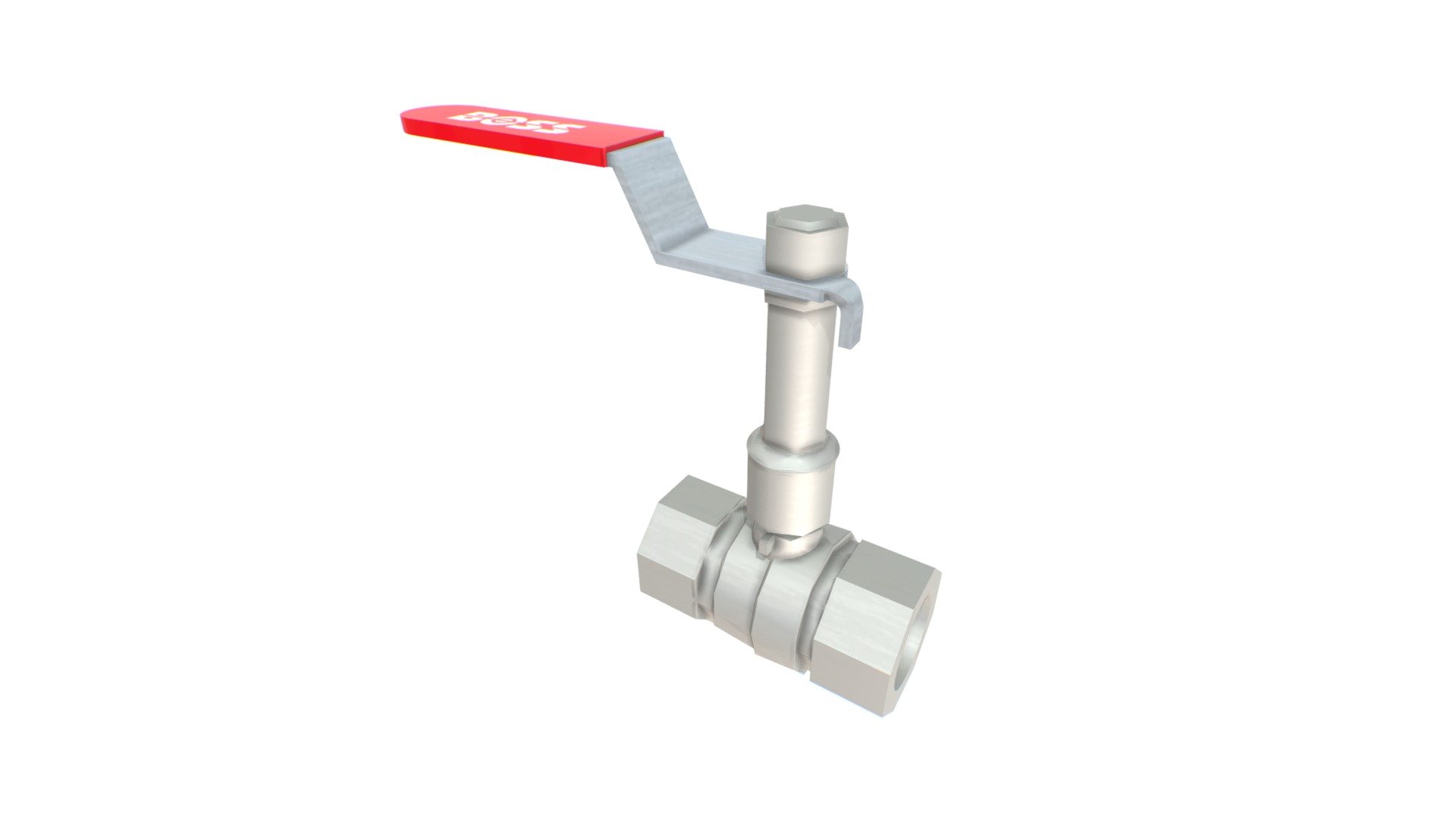 BOSS - Ball Valve - Brass Full Bore - Fig 966EXT - 3D model by bimstore ...