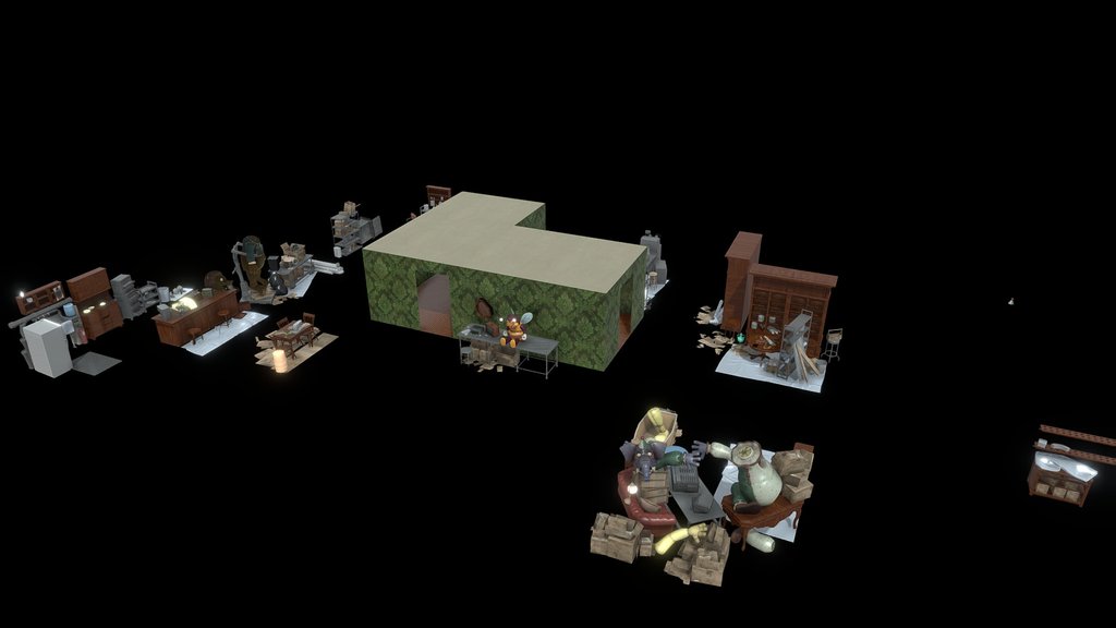 FNAF Buildings - A 3D model collection by NatNoval - Sketchfab