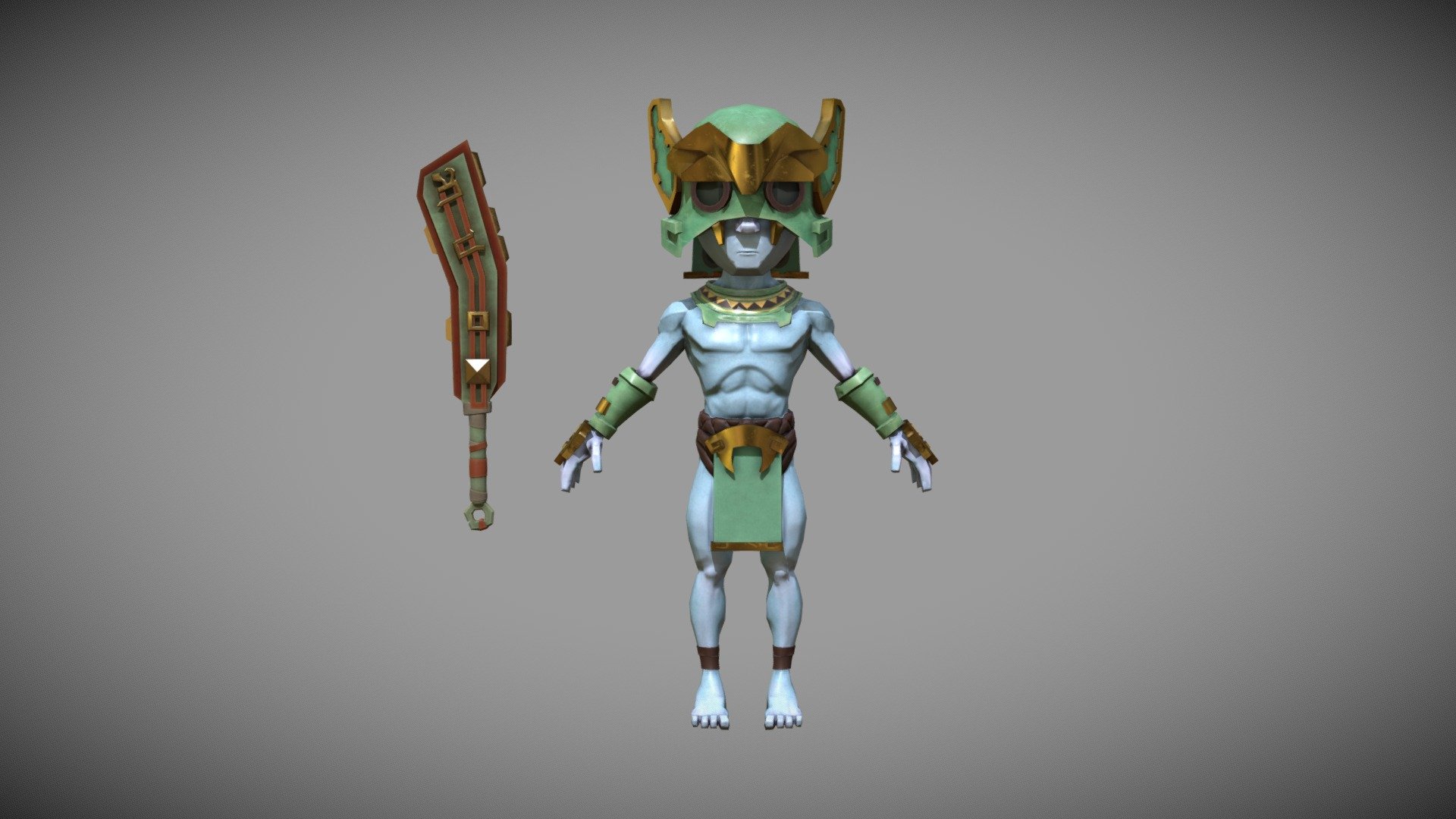 Mayan low poly stylized character - Buy Royalty Free 3D model by Eli_ac ...