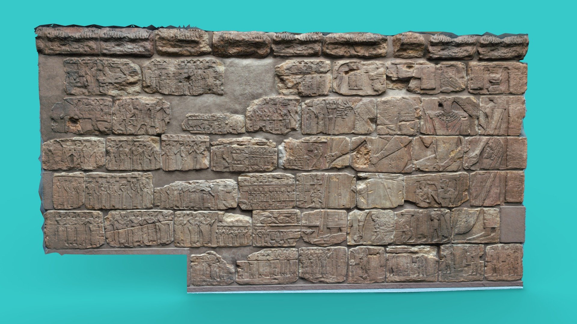 Meroë relief from Queen Shanakdakhete's chapel - Download Free 3D model ...