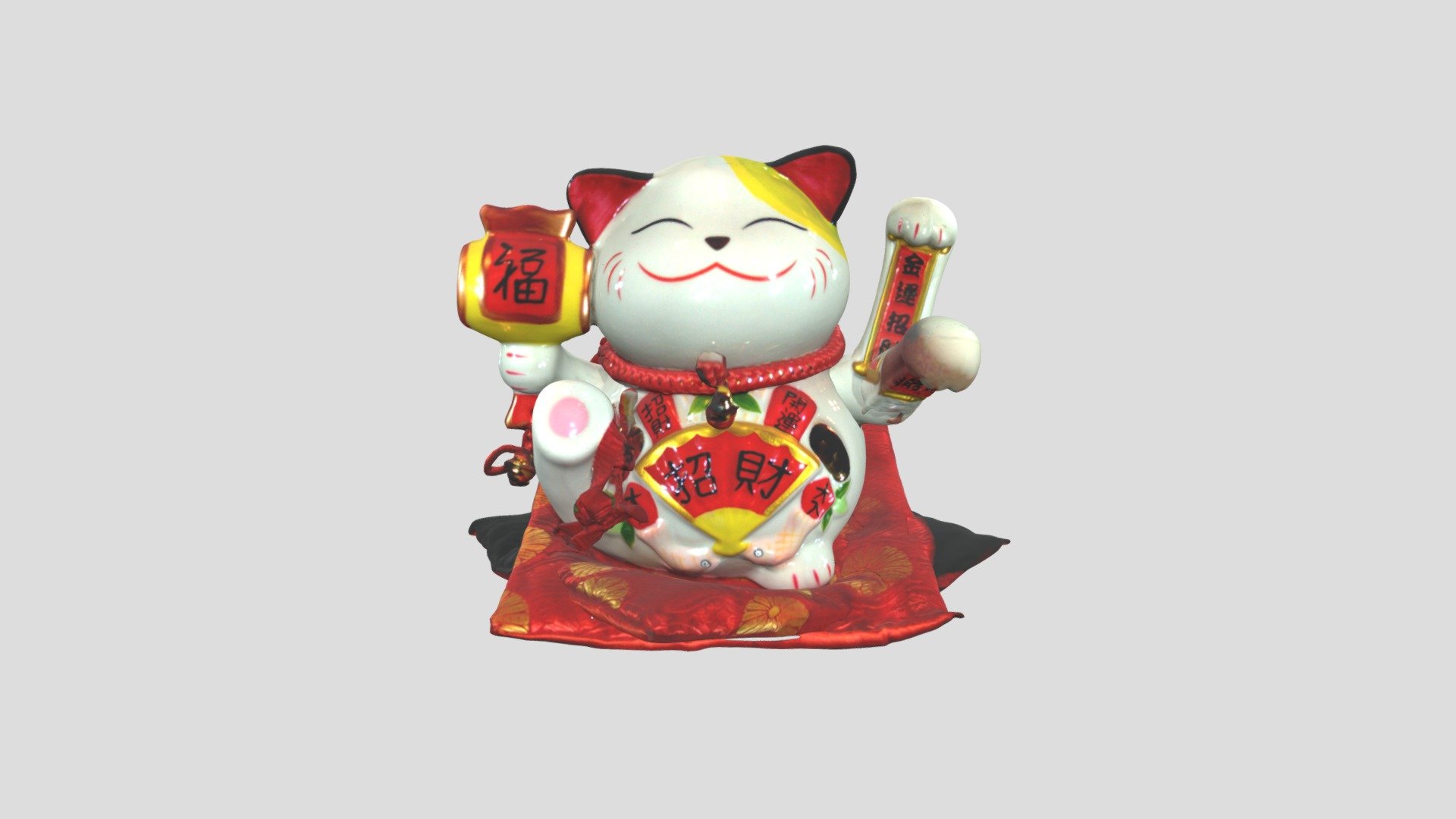 Lucky Cat ver2 - 3D model by PolarisProduction [552aa19] - Sketchfab