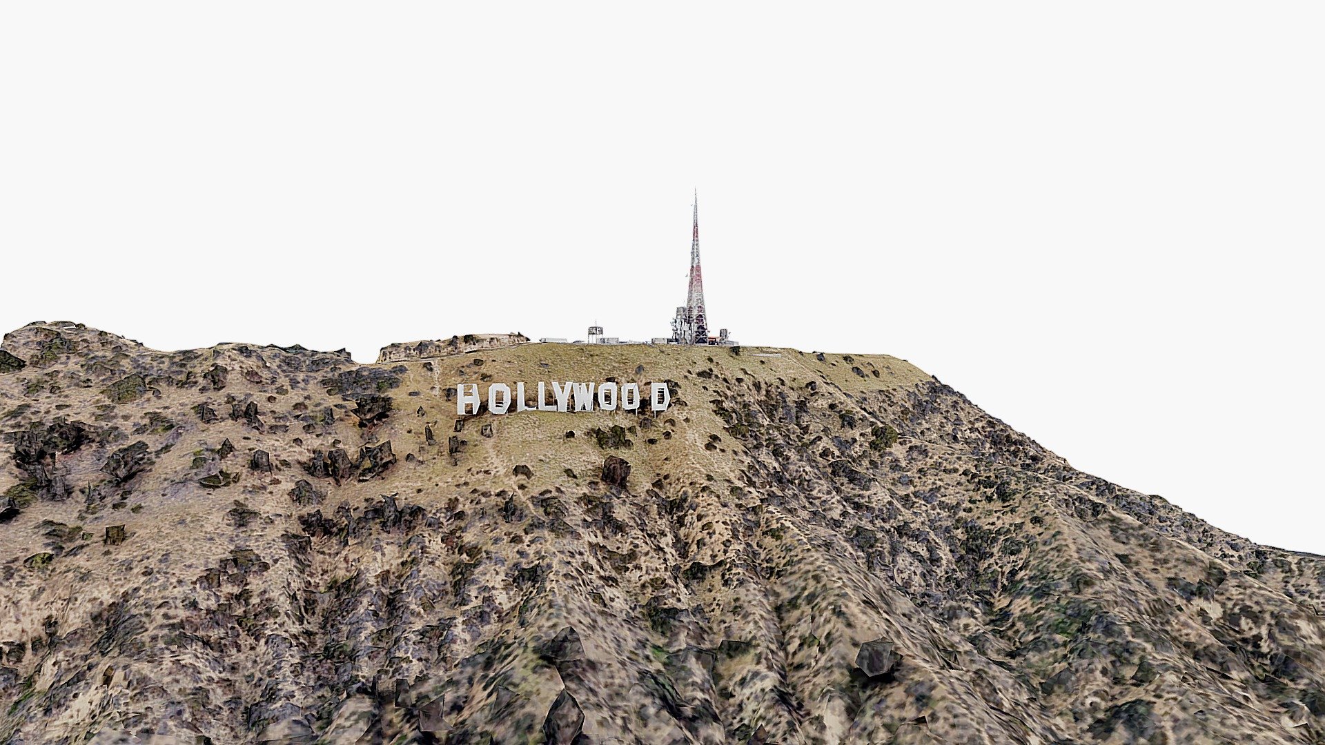 Hollywood Sign - 3D model by SENSIET (@asensio) [552c456] - Sketchfab