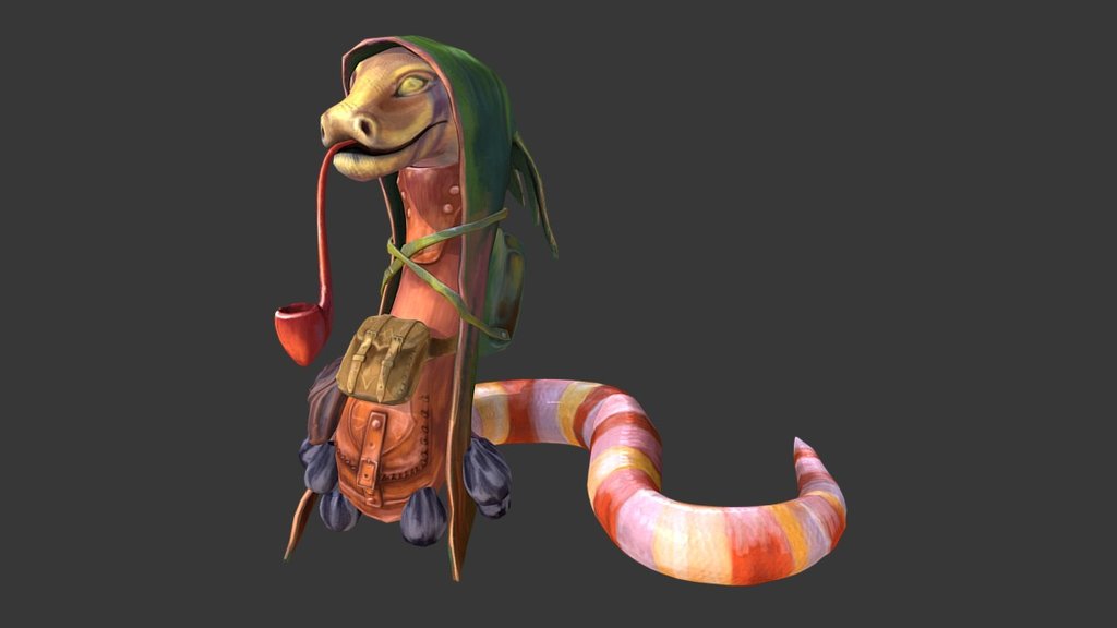 Robin Snake - 3D model by LowlyPoly [552c5f4] - Sketchfab