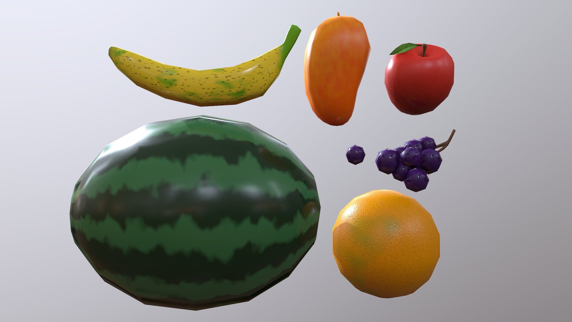 Fruits - Download Free 3D model by stylo0 [552ff77] - Sketchfab