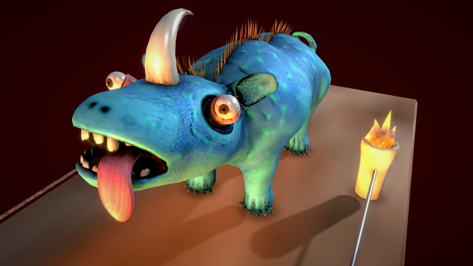 Low poly fantasy rinho - 3D model by m.ebrahim.sadri [55304bb] - Sketchfab