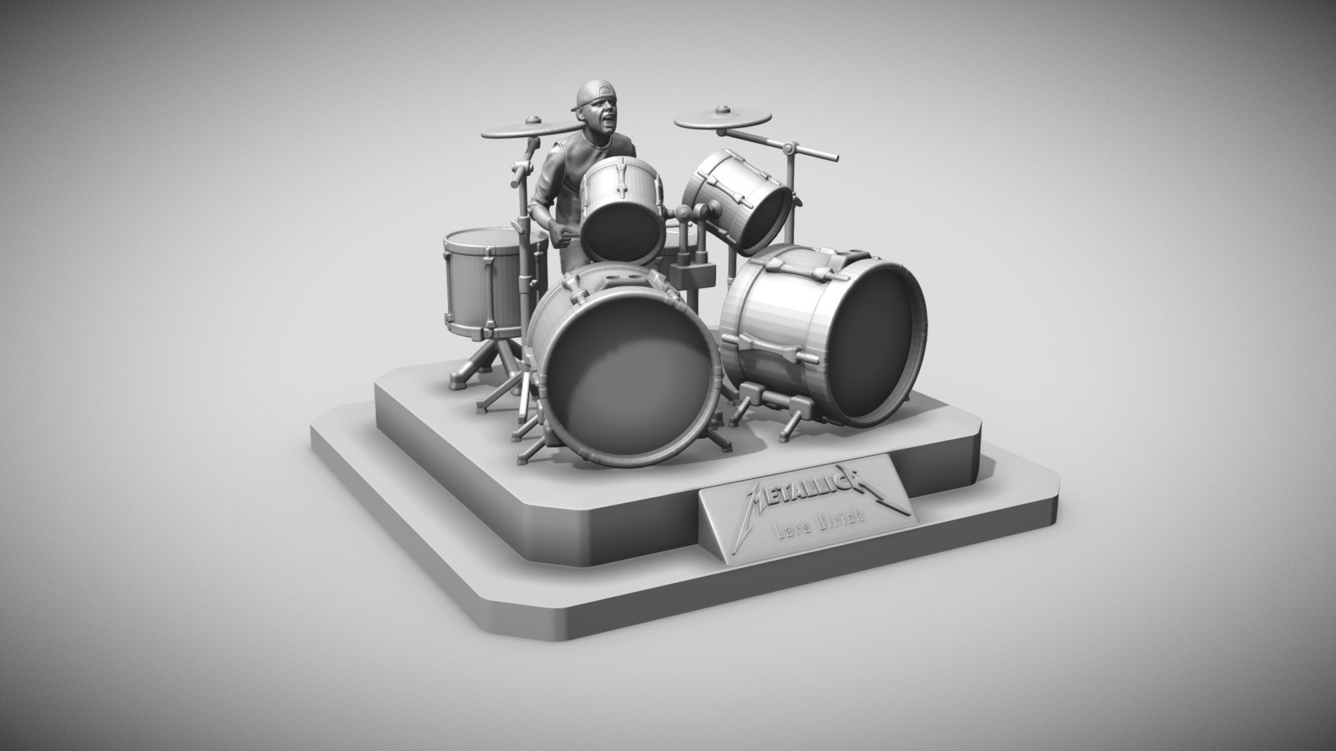 Lars Ulrich metallica - 3d printing - Buy Royalty Free 3D model by ...