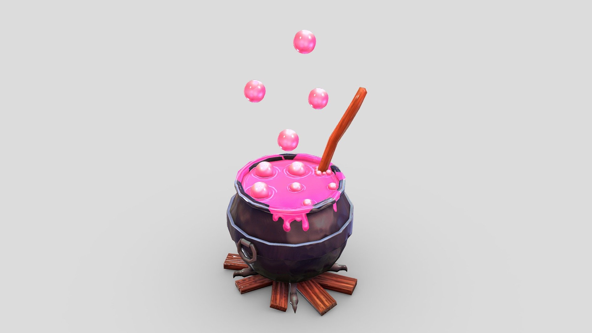 Magic Low Poly Cauldron - Buy Royalty Free 3D model by Arthur J ...